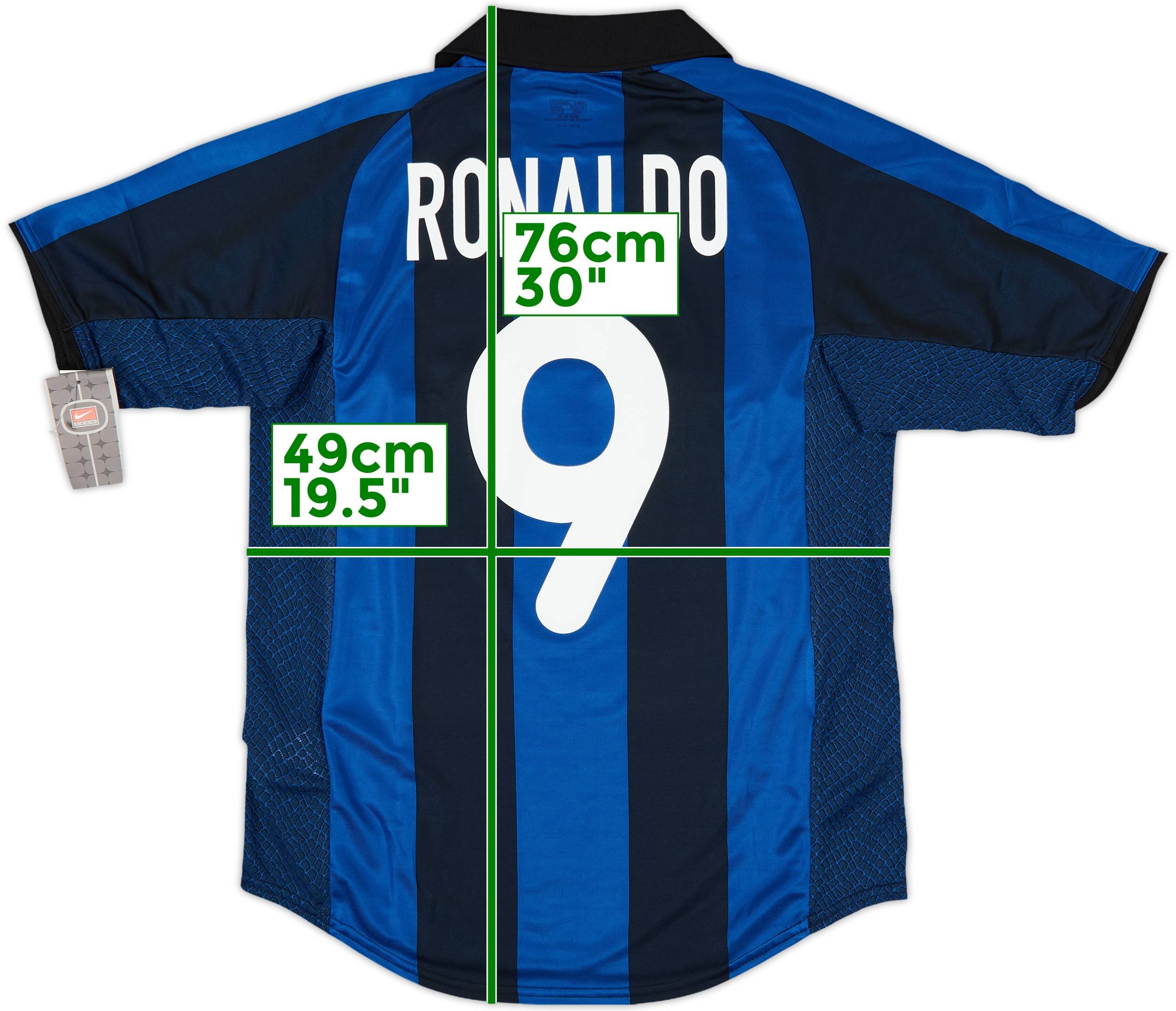 2001-02 Inter Milan Home Shirt Ronaldo #9 (S)