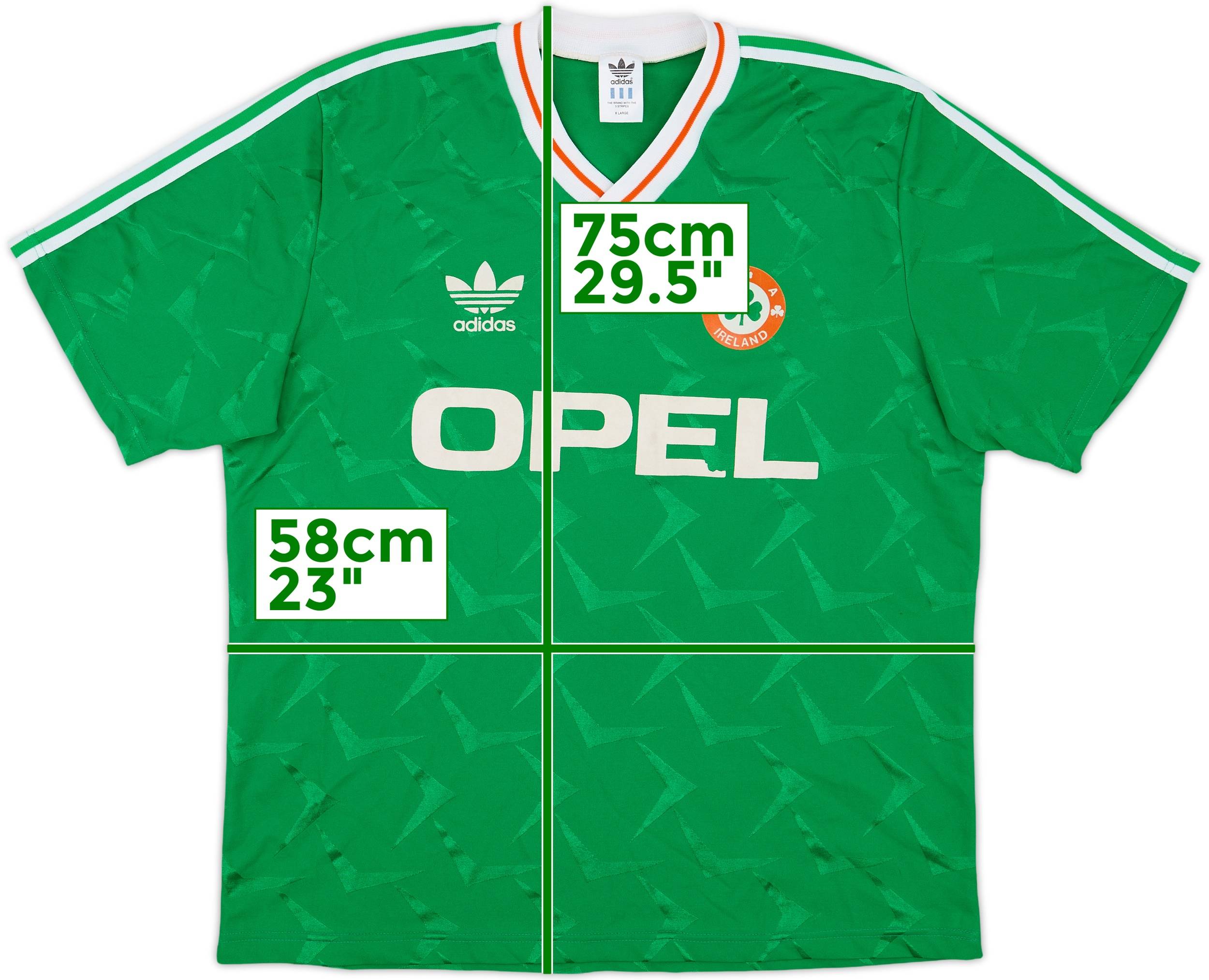 1990-92 Ireland Home Shirt - 6/10 - (XL)