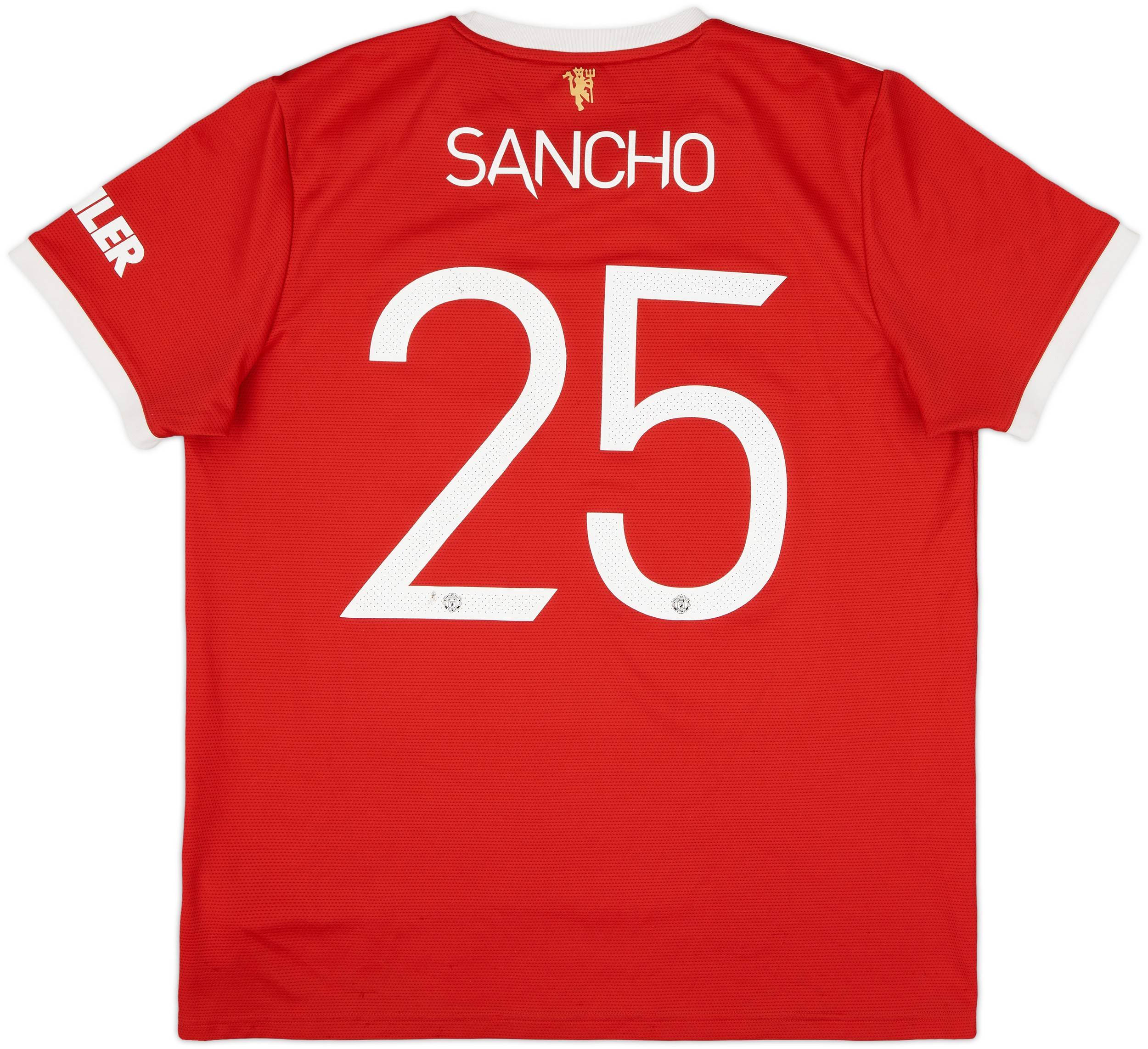 2021-22 Manchester United Home Shirt Sancho #25 - 6/10 - (XL)