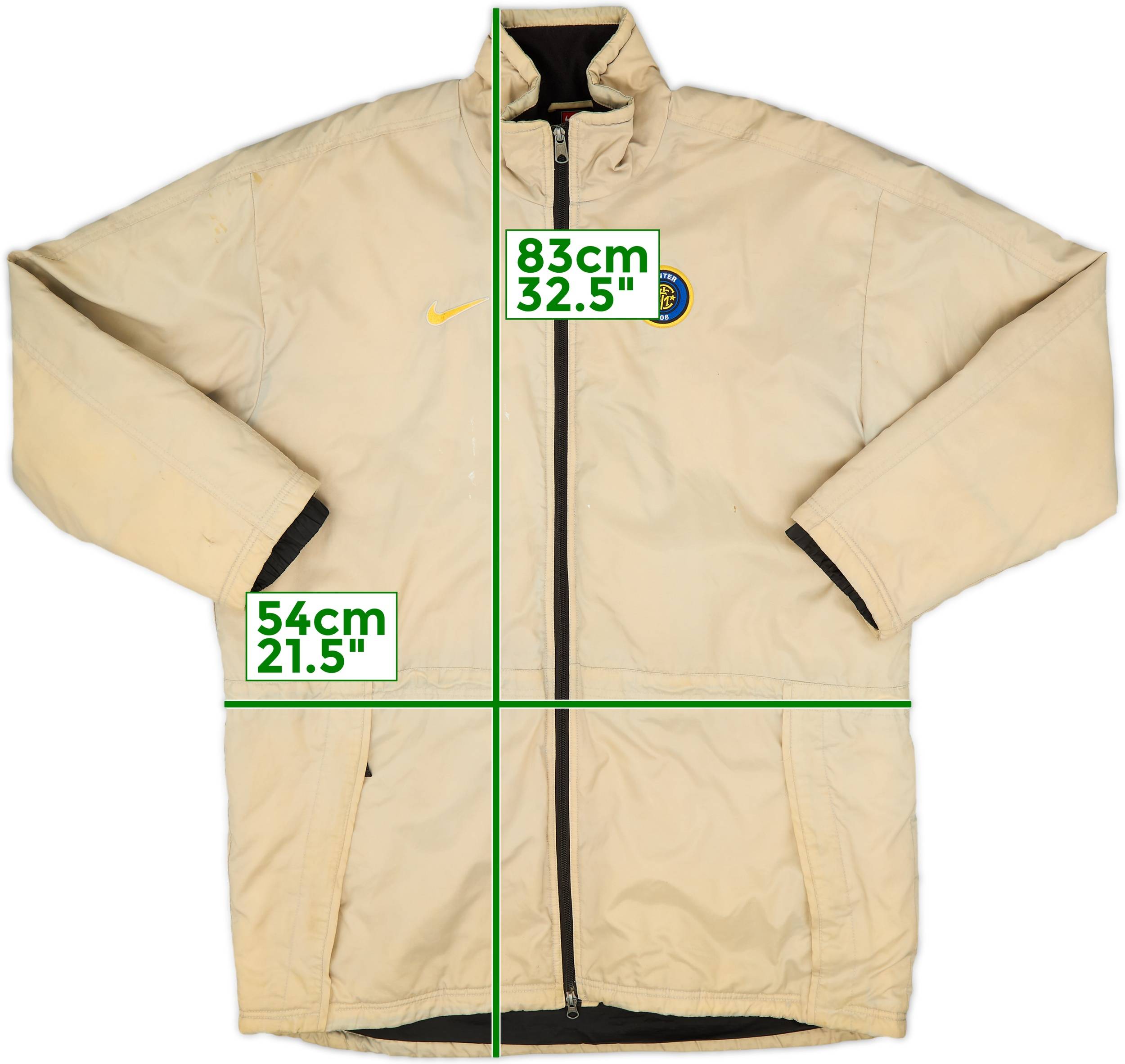 1999-00 Inter Milan Nike Padded Bench Coat - 5/10 - (L)