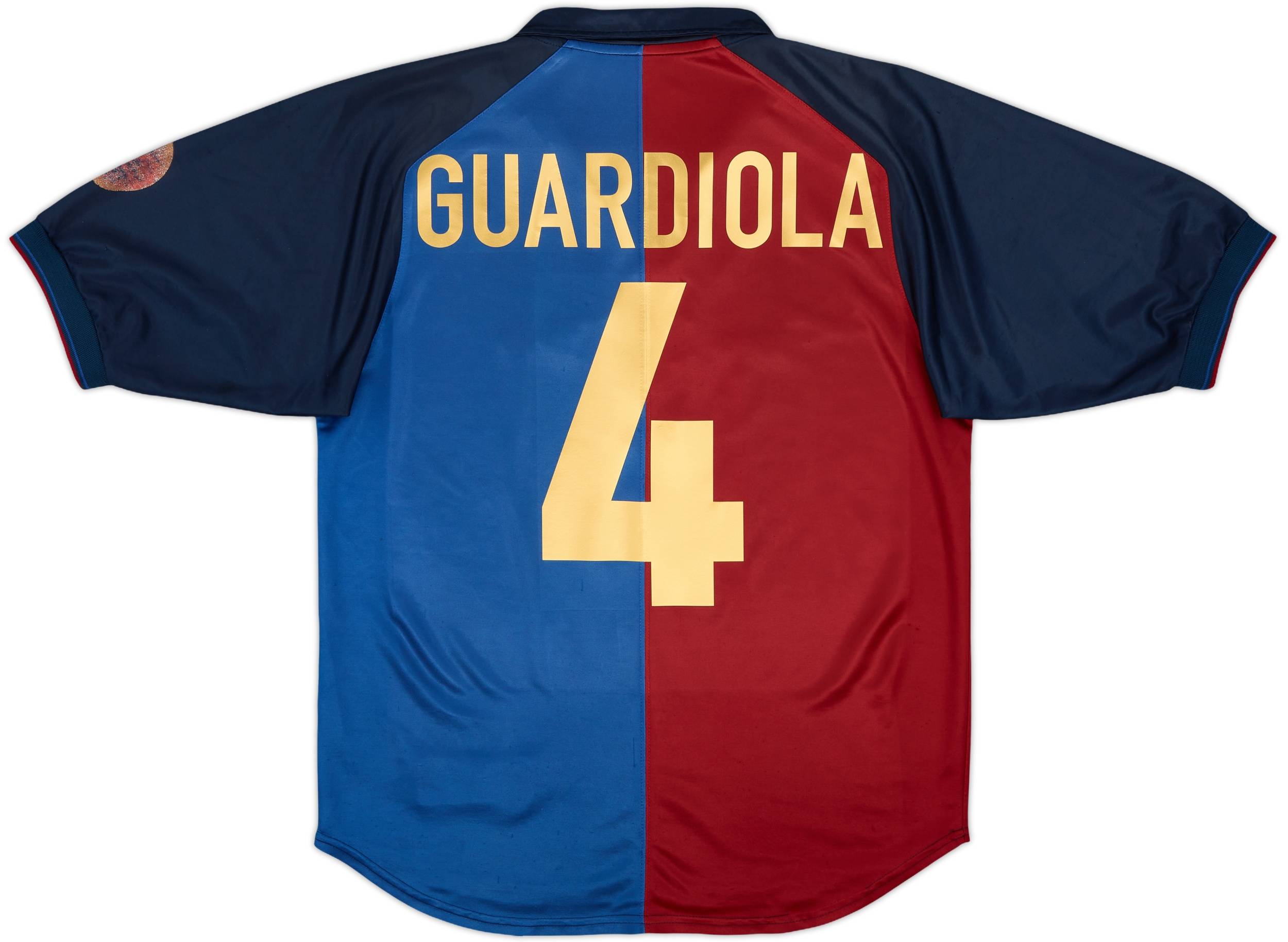 1999-00 Barcelona Centenary Home Shirt Guardiola #4 - 7/10 - (S)