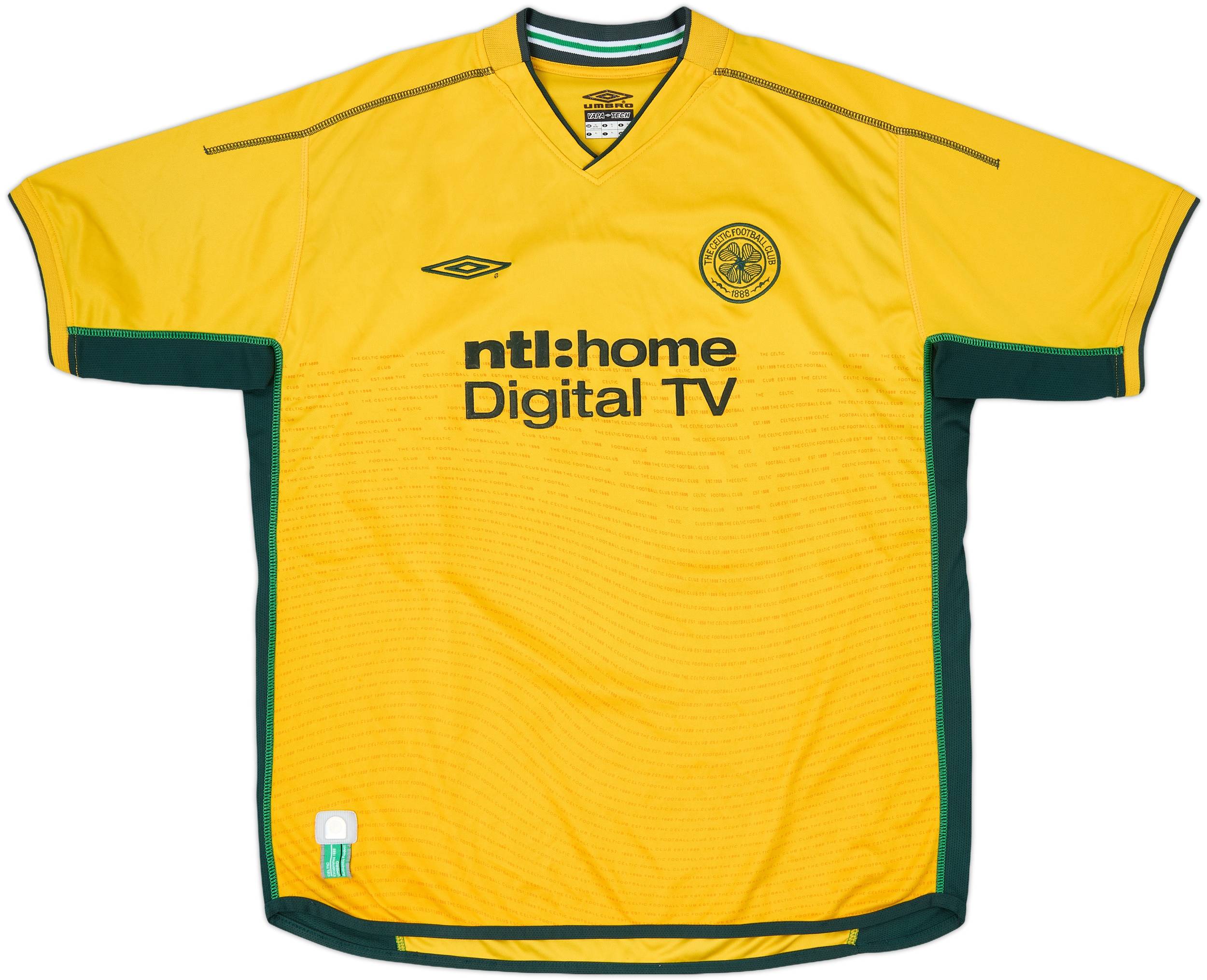 2002-03 Celtic Away Shirt Lambert #14 - 6/10 - (XL)