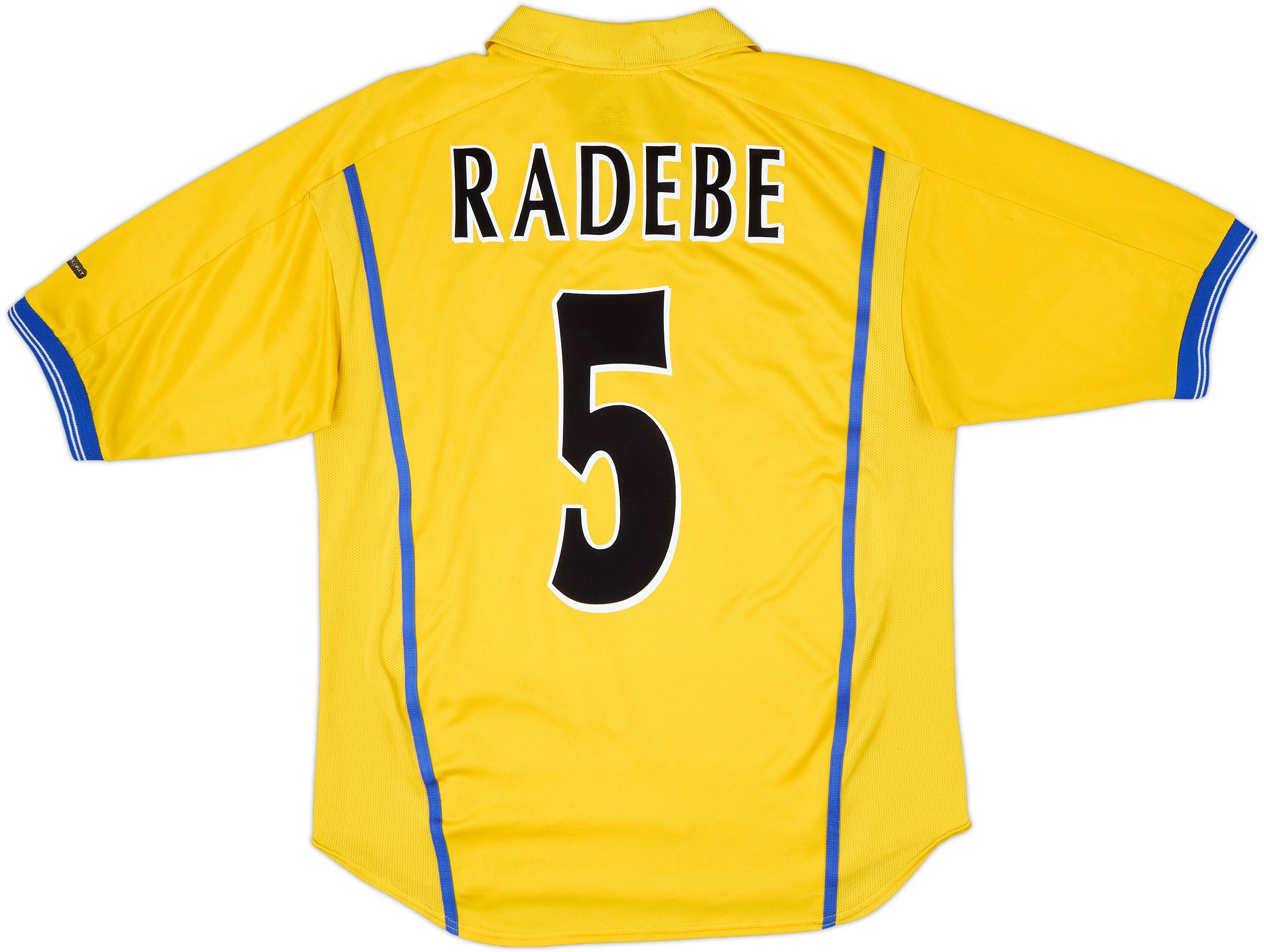 2000-02 Leeds United Away Shirt Radebe #5 - 6/10 - (S)