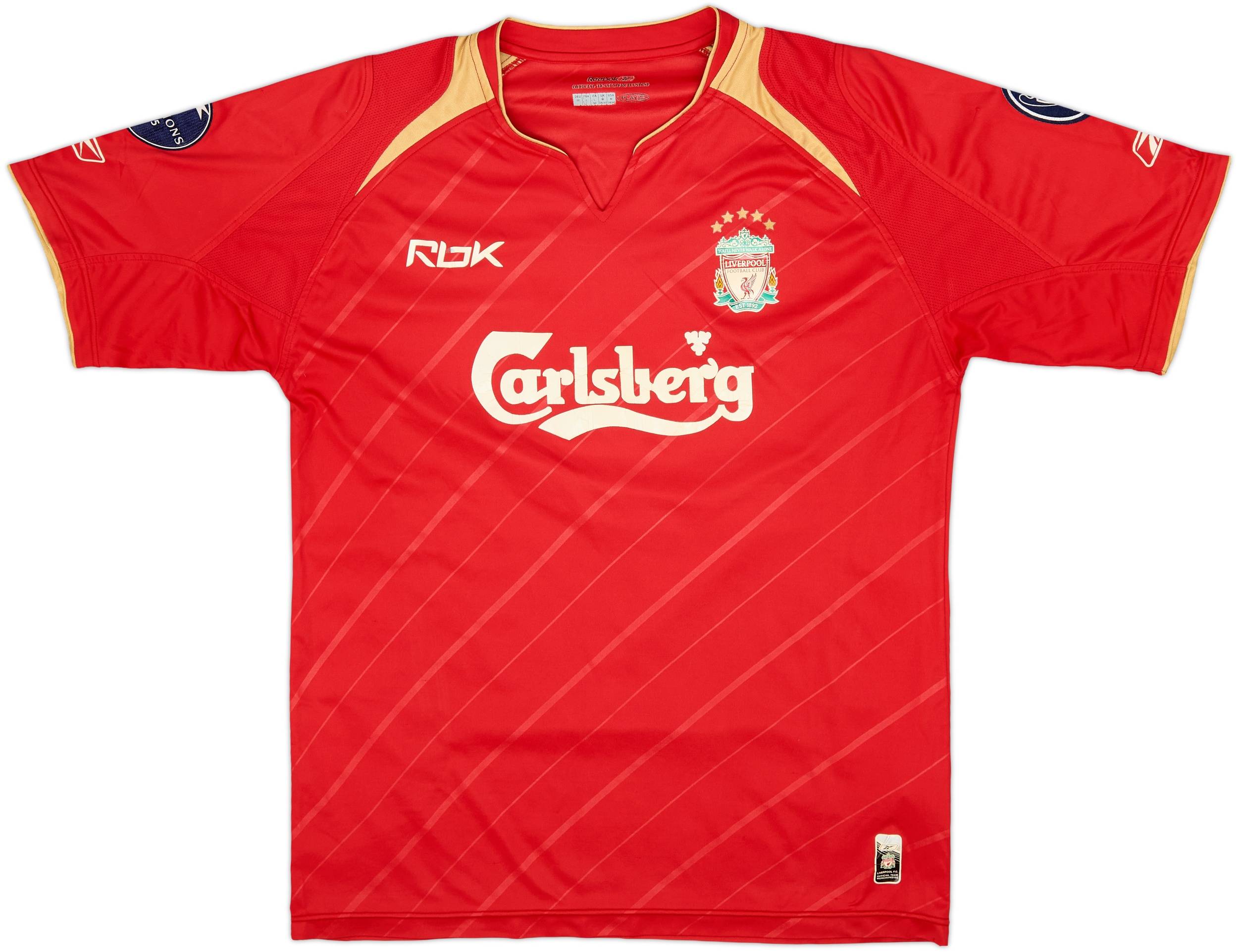 2005-06 Liverpool CL Home Shirt - 5/10 - (M)
