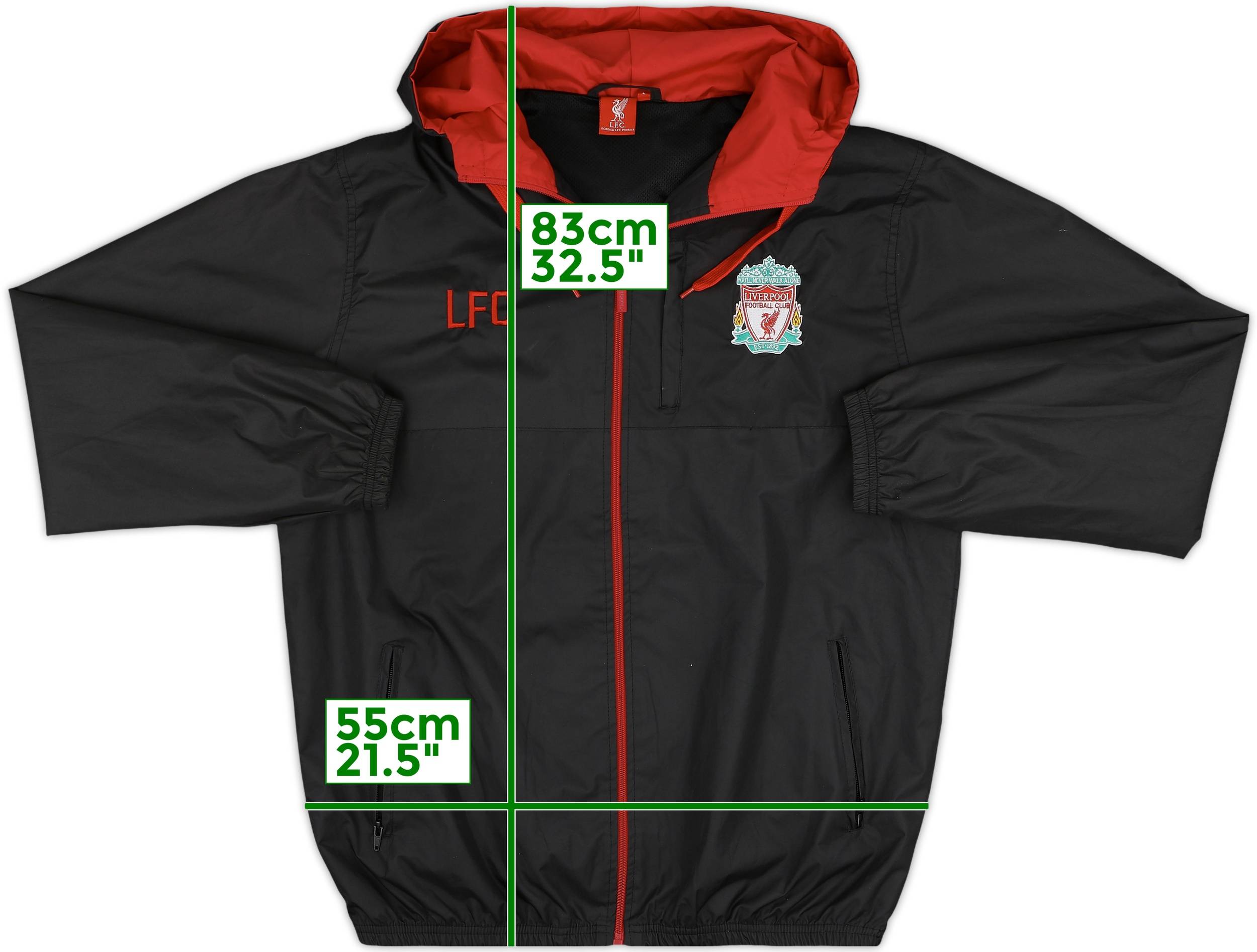 2014-15 Liverpool Hooded Track Jacket - 8/10 - (L)