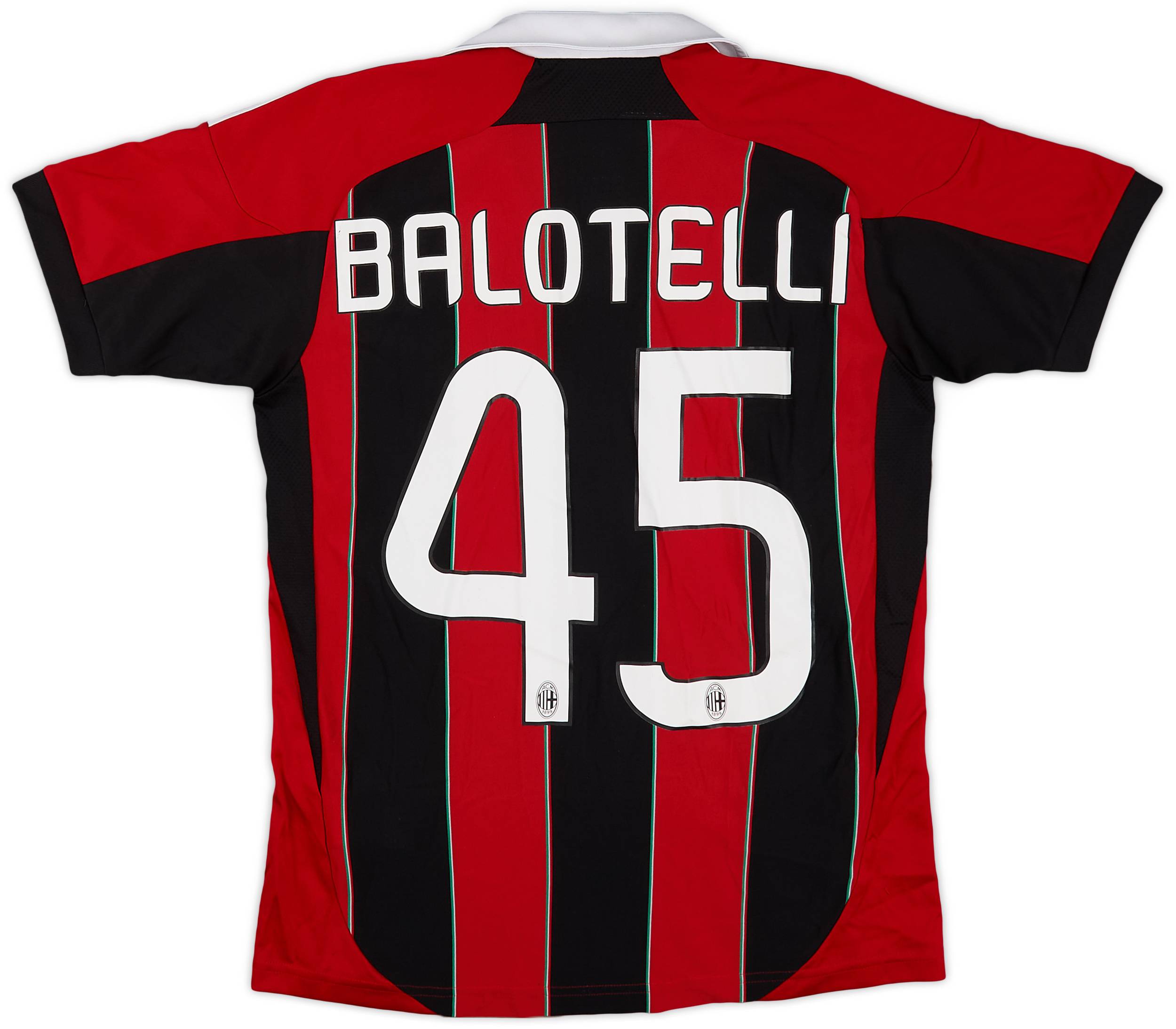 2012-13 AC Milan Home Shirt Balotelli #45 - 8/10 - (L.Boys)