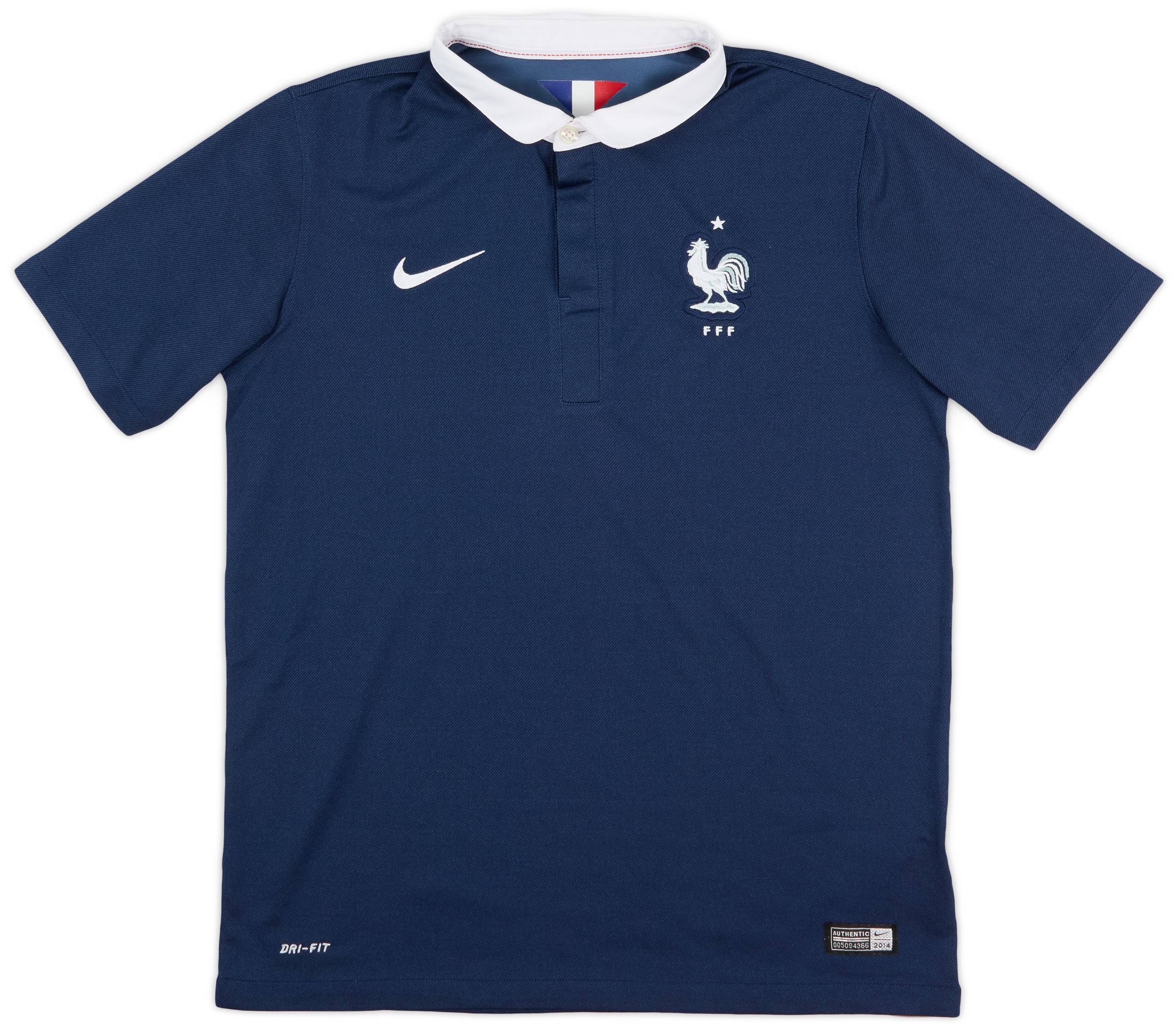 2014-15 France Home Shirt - 10/10 - (XL.Boys)