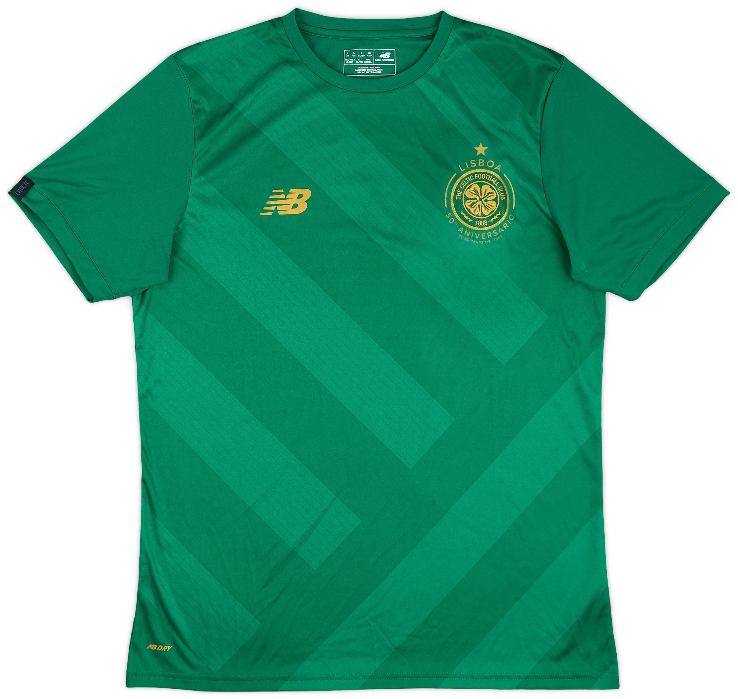 2017-18 Celtic New Balance Training Shirt - 8/10 - (L)