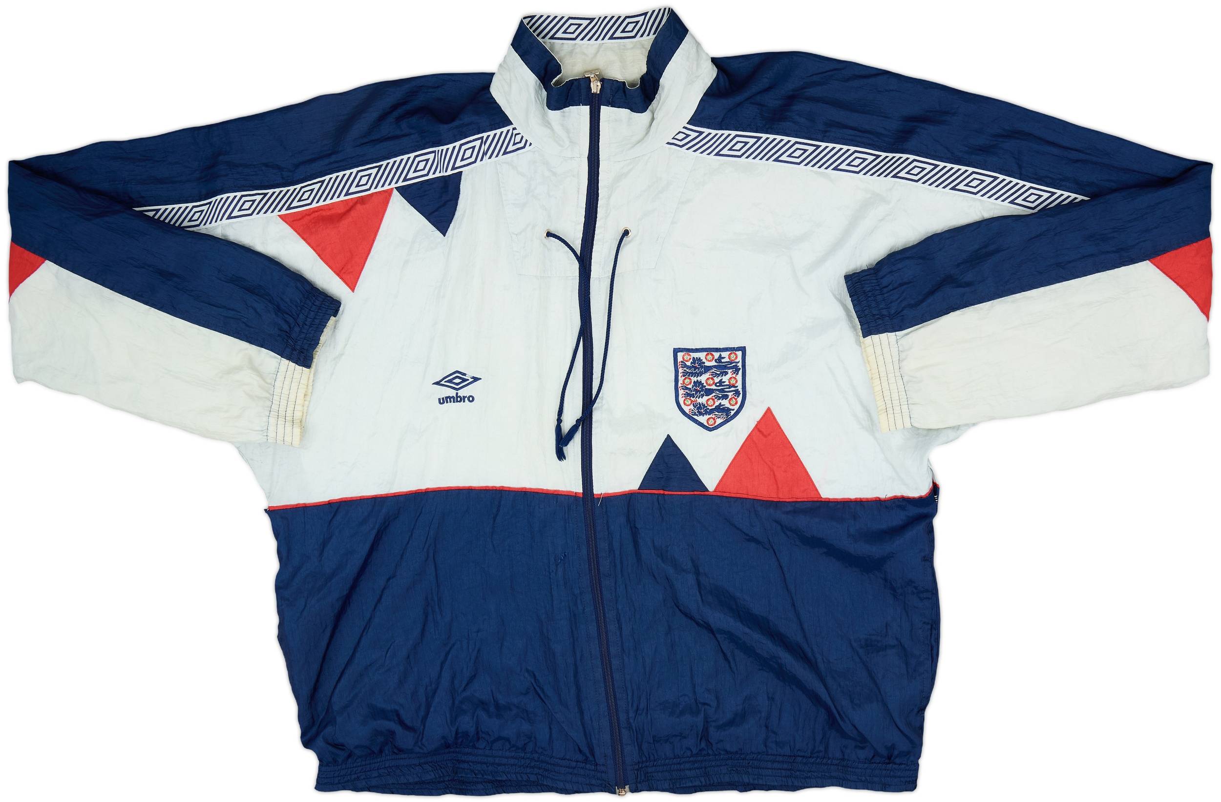 1990-92 England Umbro Track Jacket - 7/10 - (XL)