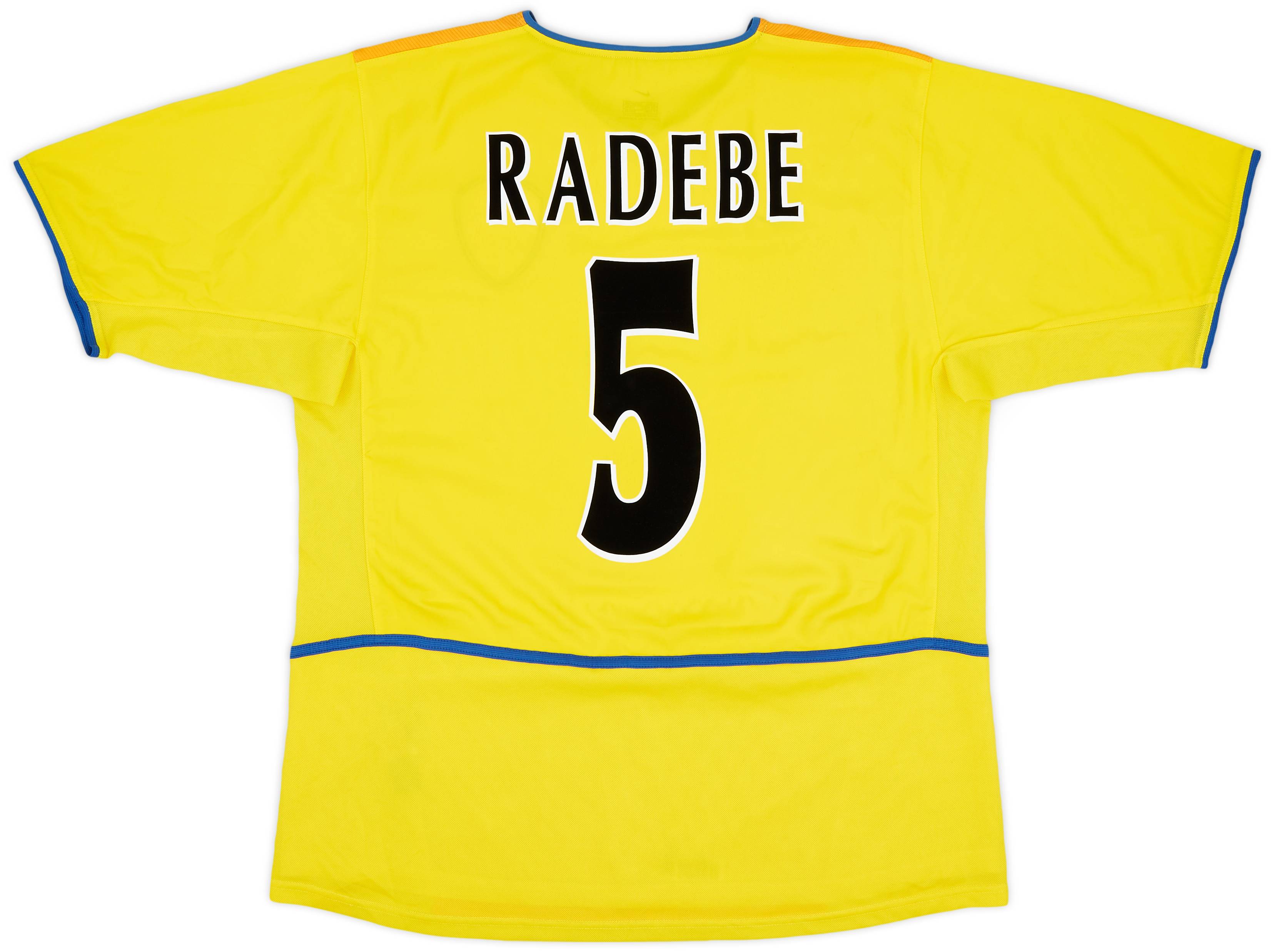 2000-02 Leeds United Away Shirt Radebe #5 - 8/10 - (L)