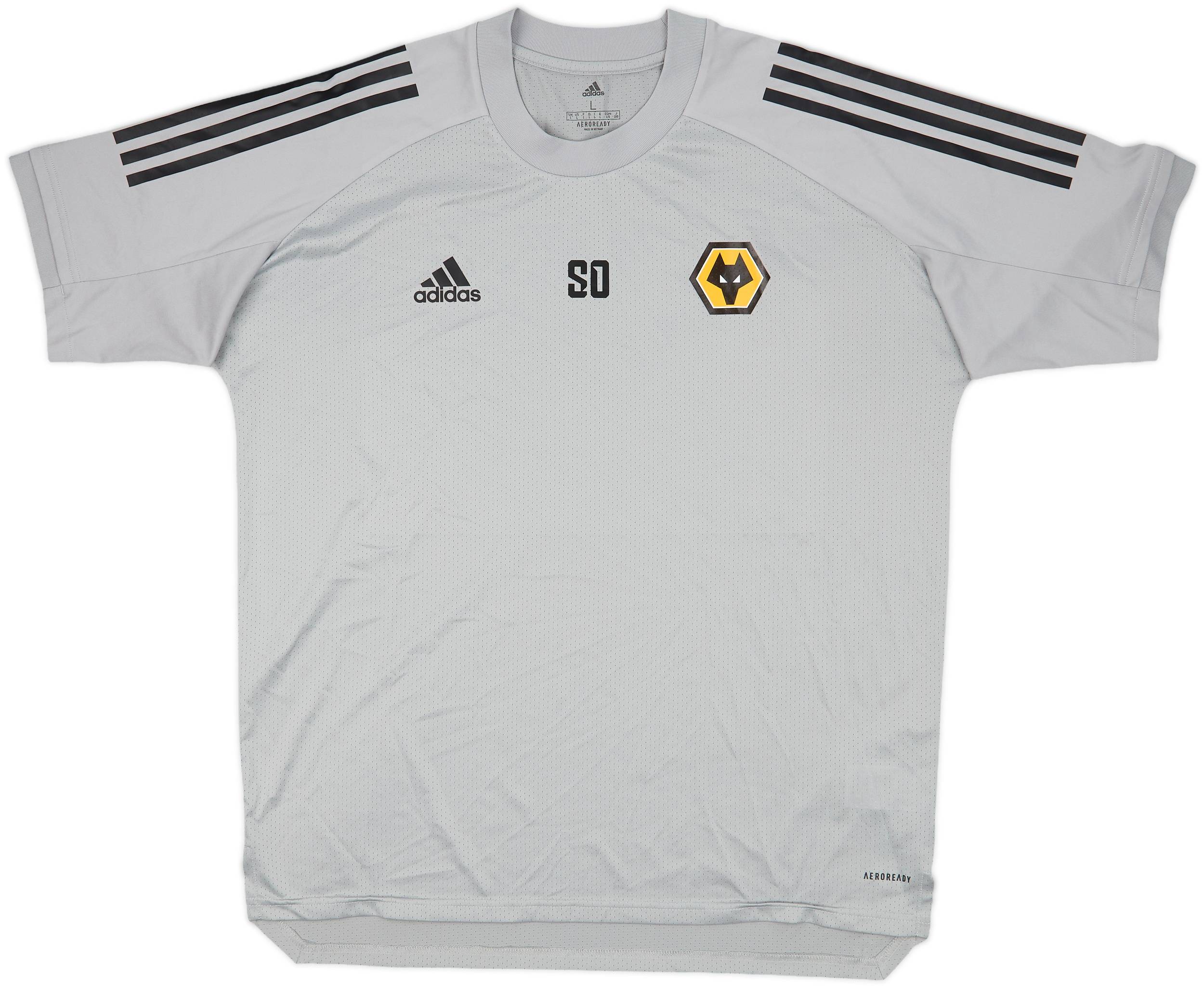 2019-20 Wolves Staff Issue adidas Training Shirt 'SO' - 10/10 - (L)