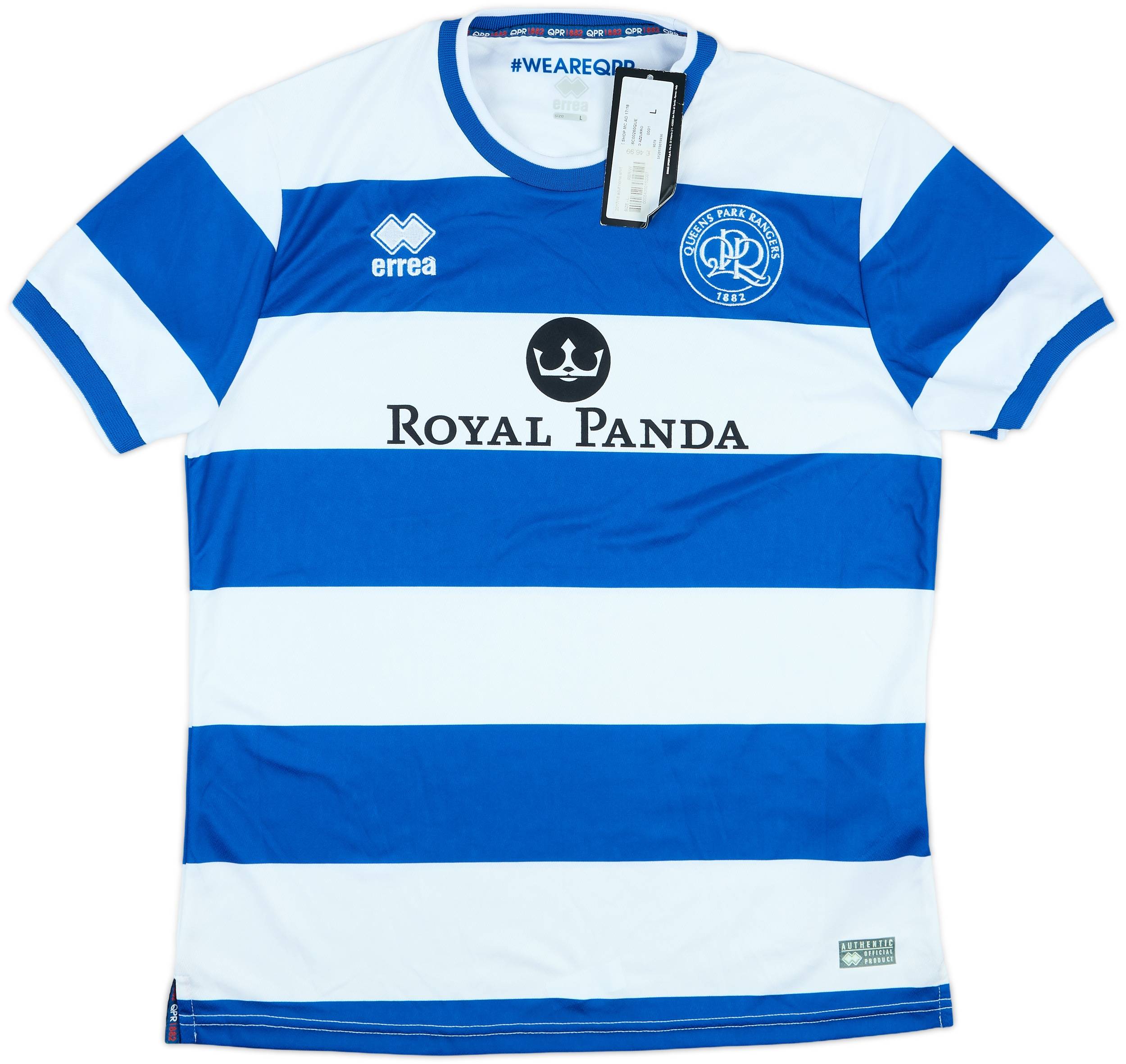 2017-18 QPR Home Shirt (L)