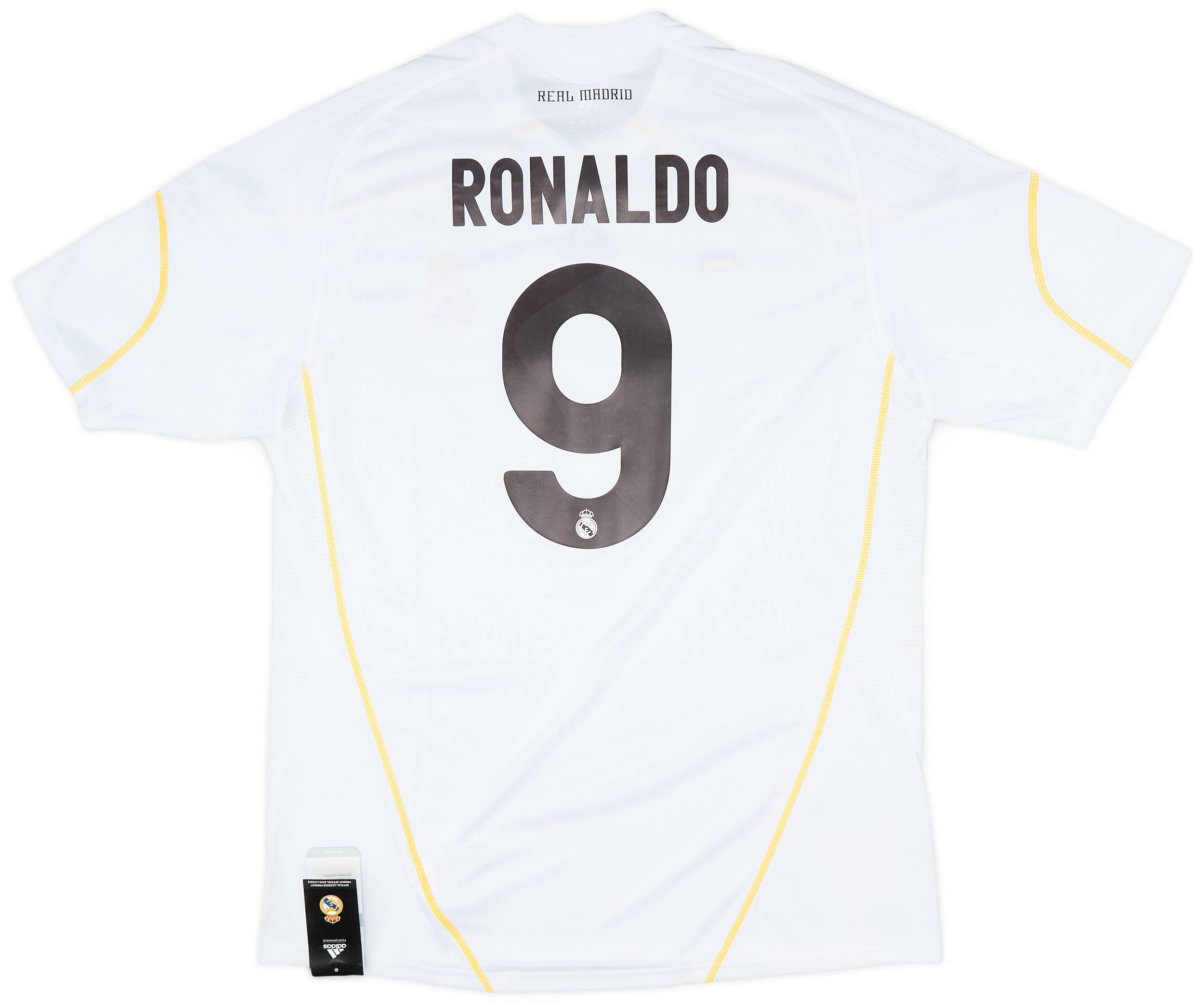 2009-10 Real Madrid Home Shirt Ronaldo #9 (XL)