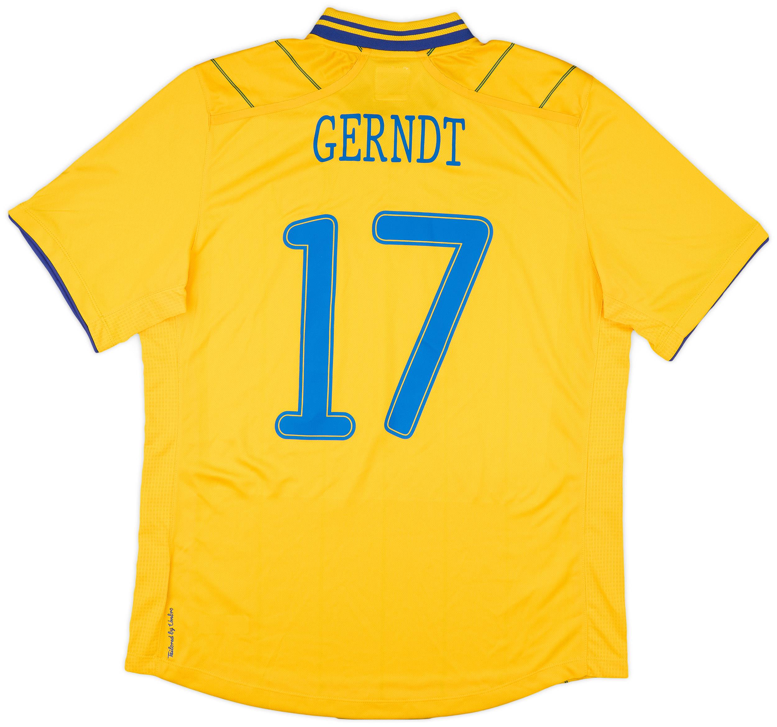 2012 Sweden Match Issue Home Shirt Gerndt #17