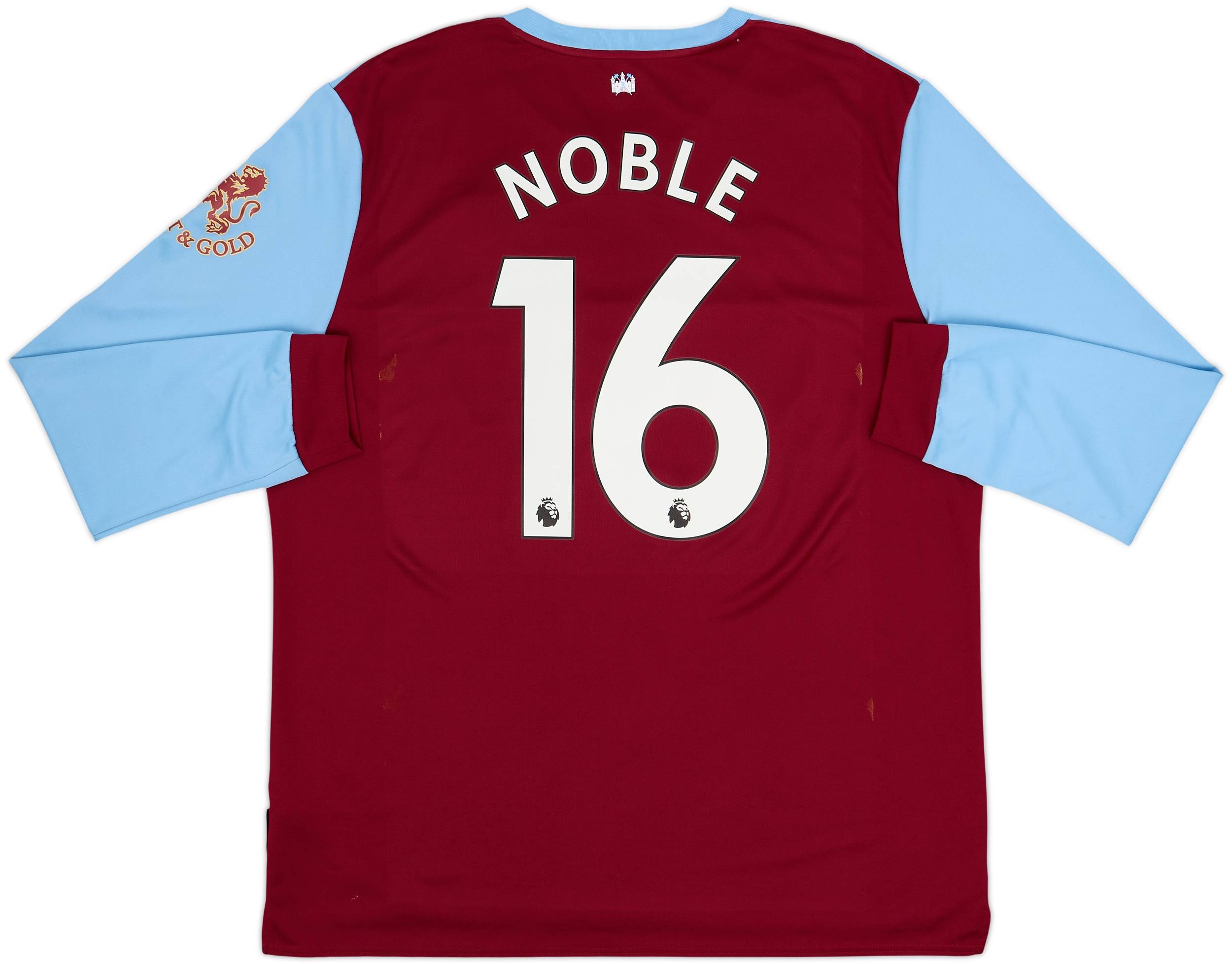 2019-20 West Ham Home L/S Shirt Noble #16 - 7/10 - (XXL)