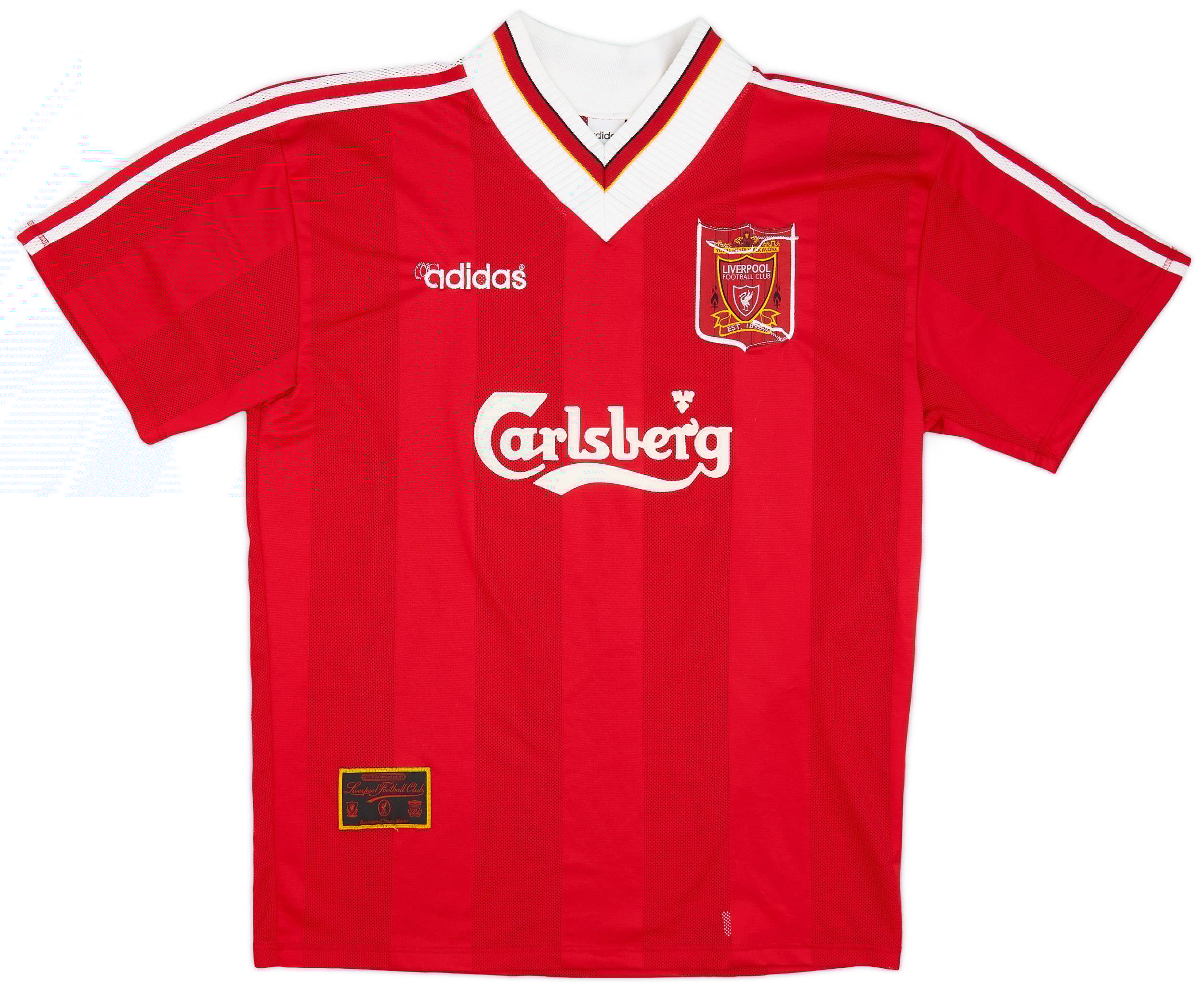 1995-96 Liverpool Home Shirt - 5/10 - (XL)