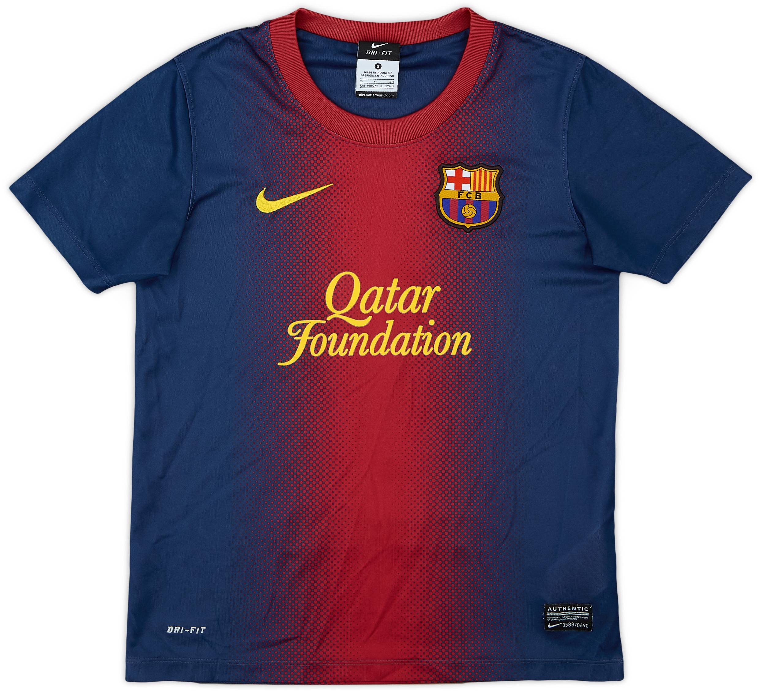 2012-13 Barcelona Basic Home Shirt - 7/10 - (S.Boys)