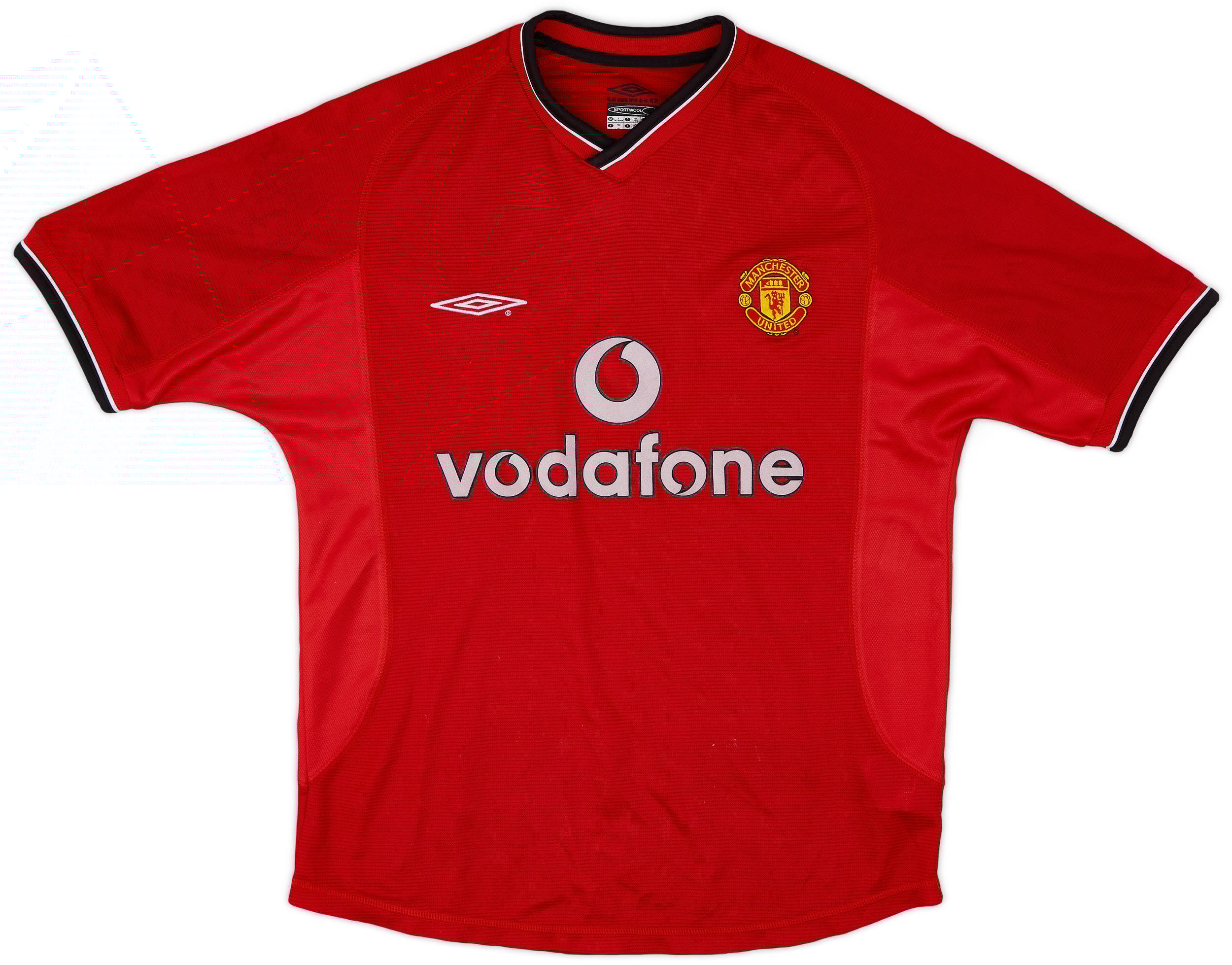 2000-02 Manchester United Home Shirt - 7/10 - (Y)