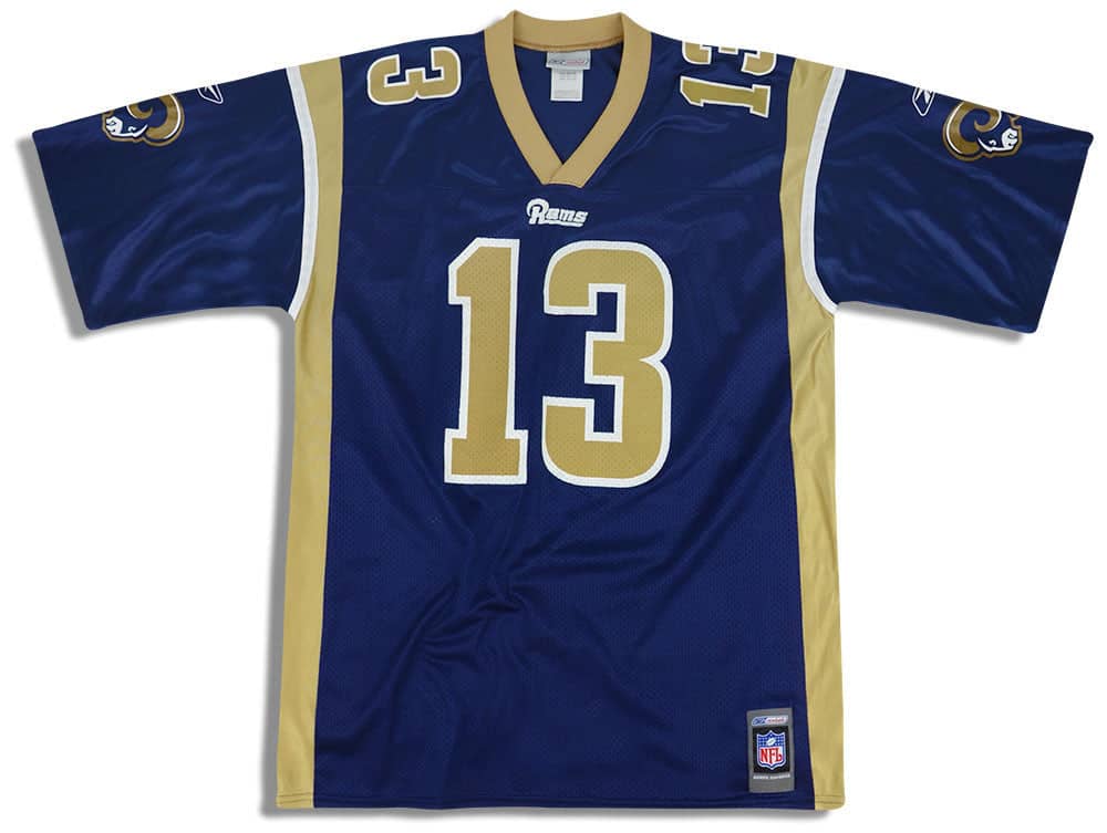 2001 St. Louis Rams Warner #13 Reebok Jersey (Home) XL