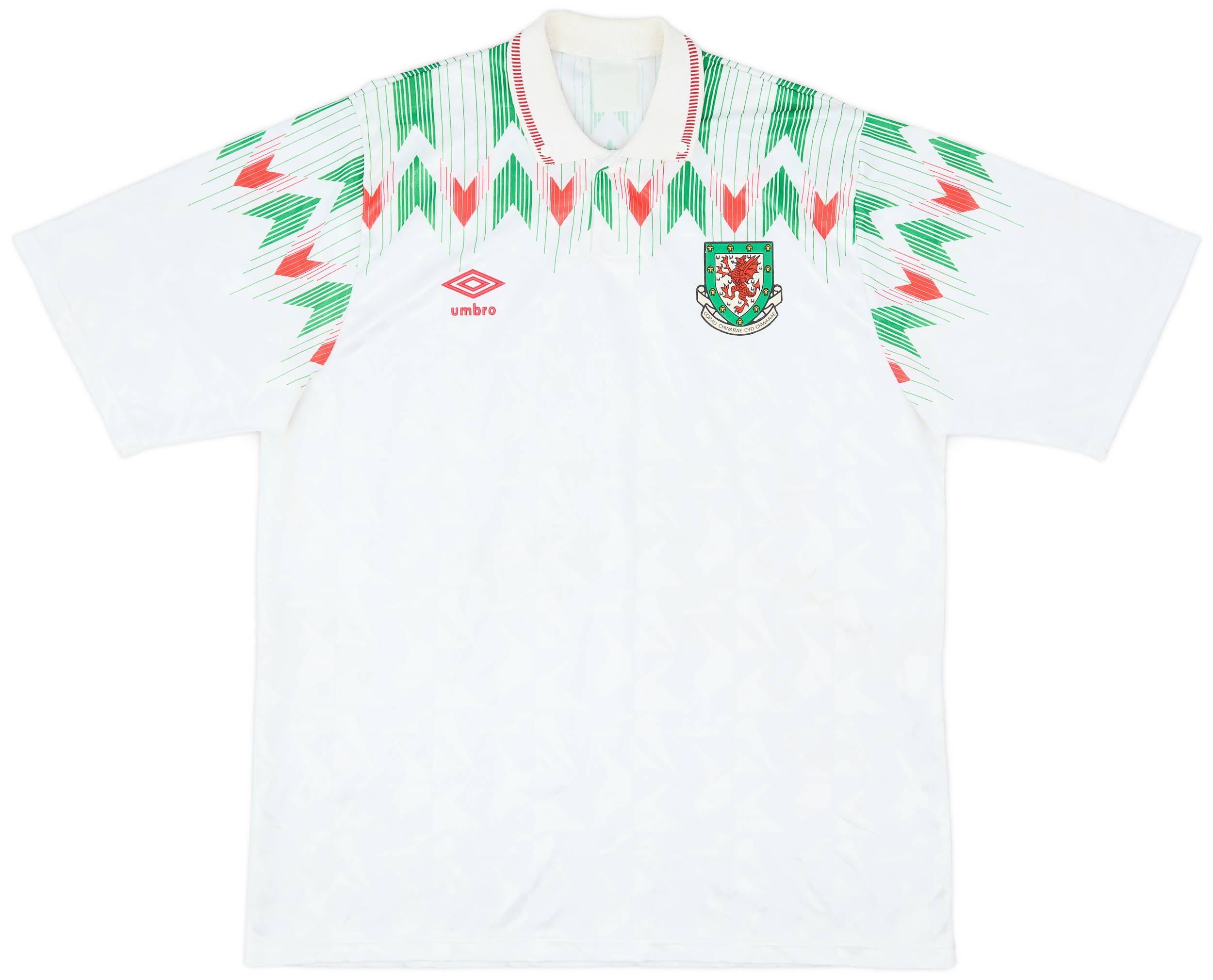1990-92 Wales Away Shirt - 6/10 - (XL)