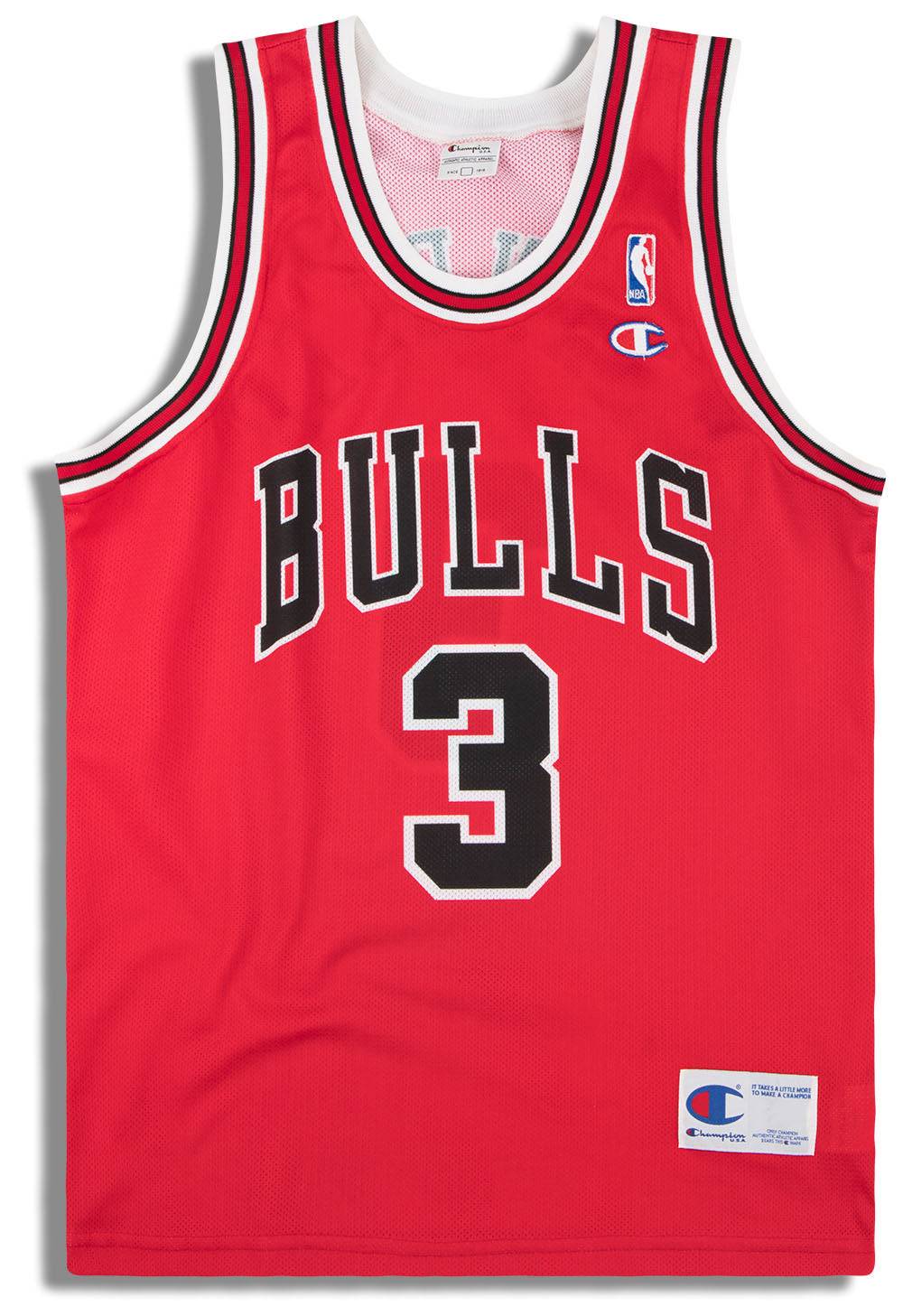 2001-06 Chicago Bulls Chandler #3 Champion Jersey (Away) M