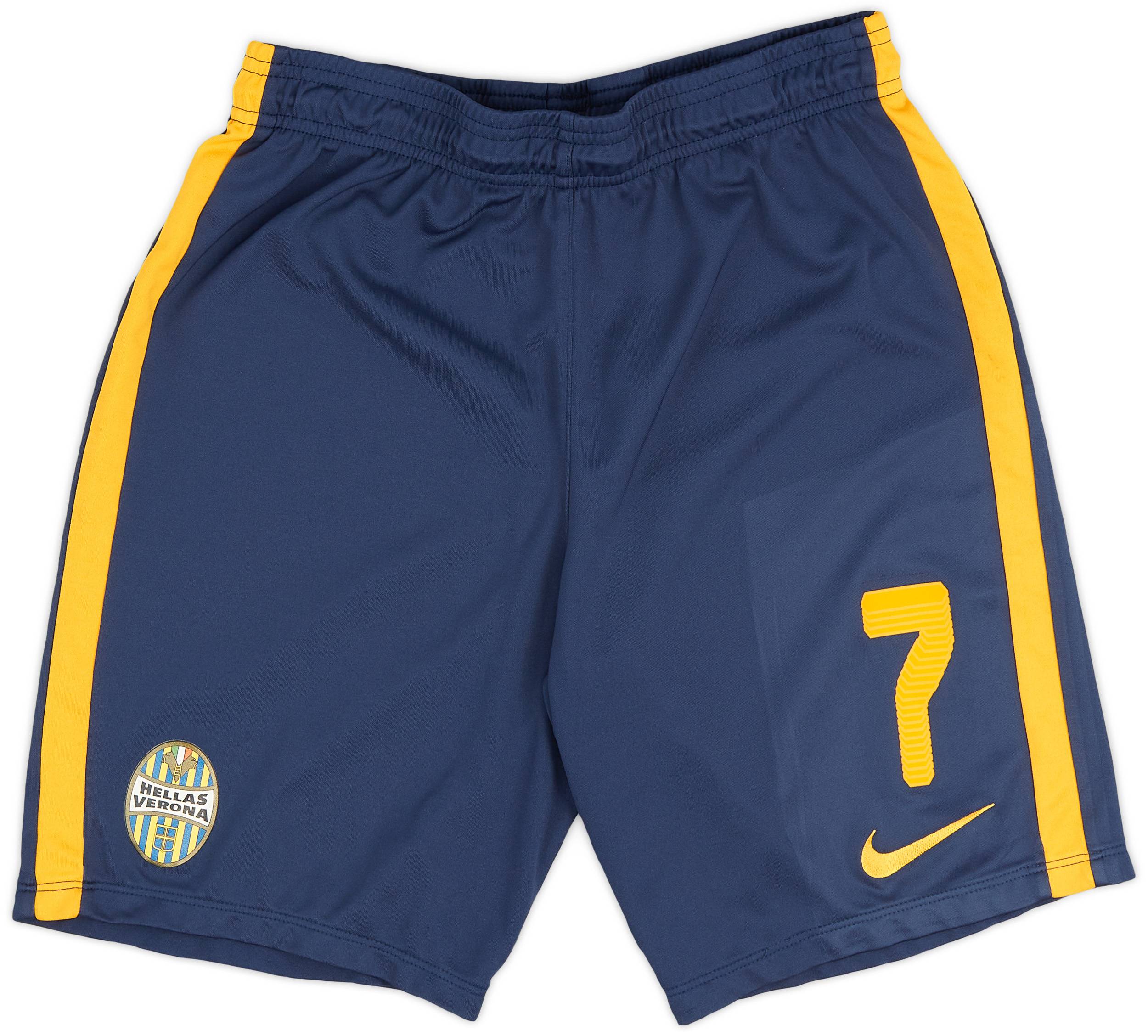 2017-18 Hellas Verona Player Issue Away Alternate Shorts # - 8/10 - (M)