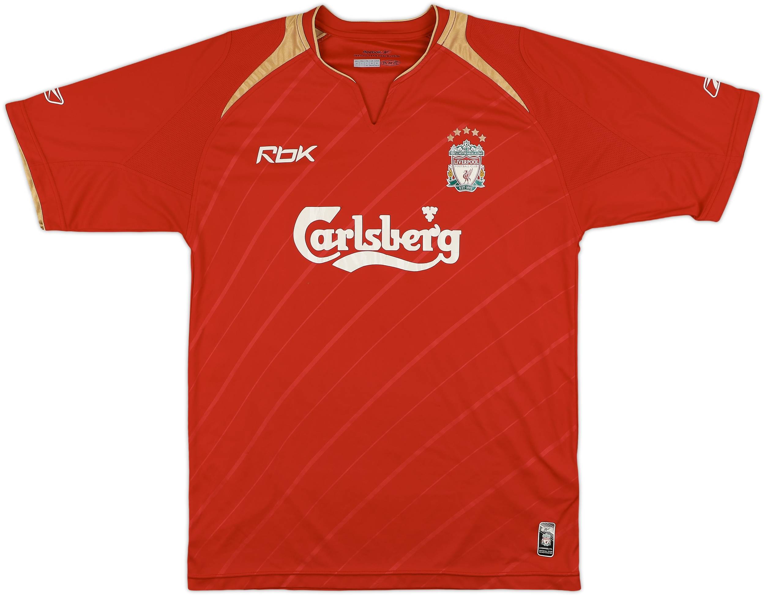 2005-06 Liverpool CL Home Shirt - 8/10 - (M)