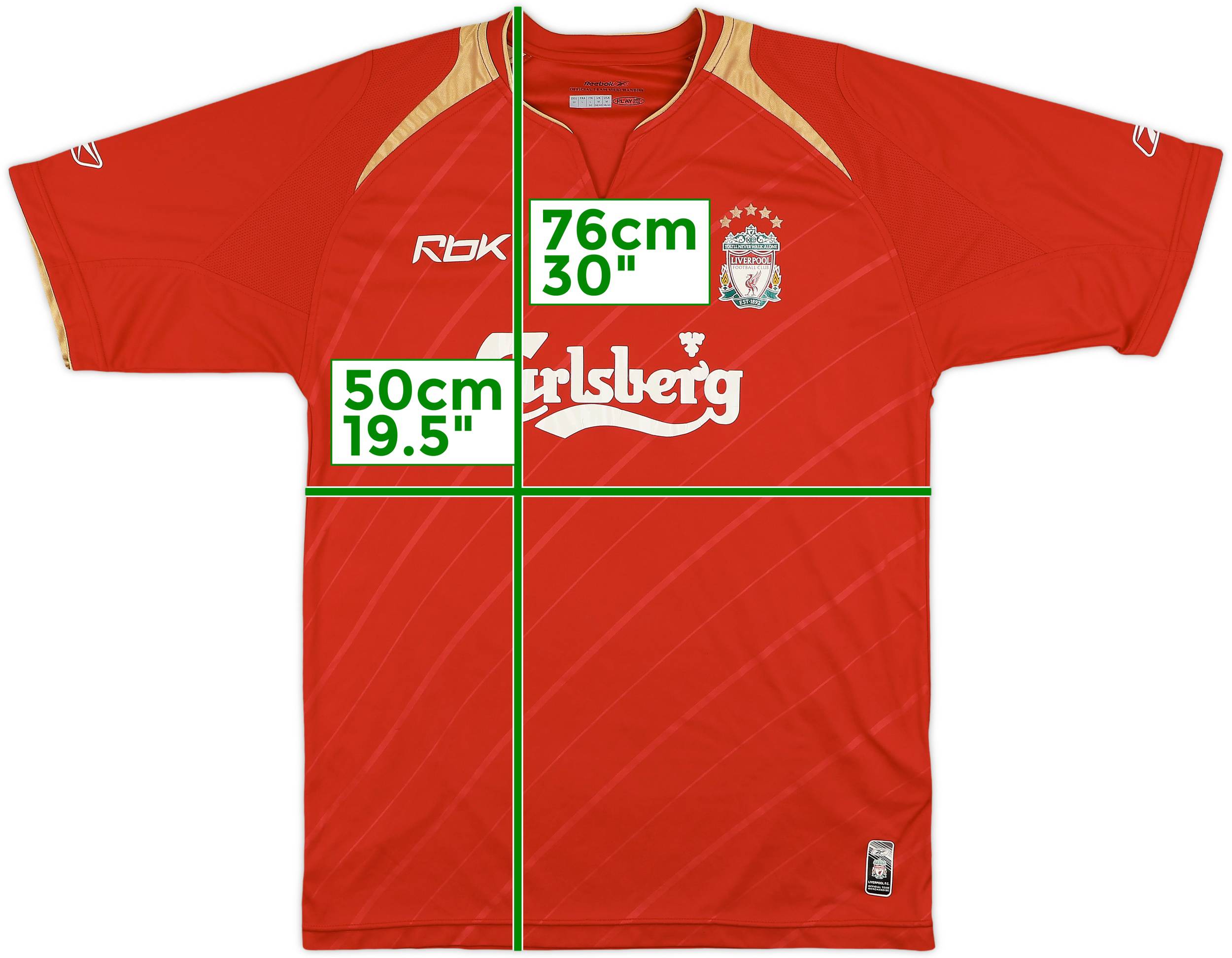 2005-06 Liverpool CL Home Shirt - 8/10 - (M)