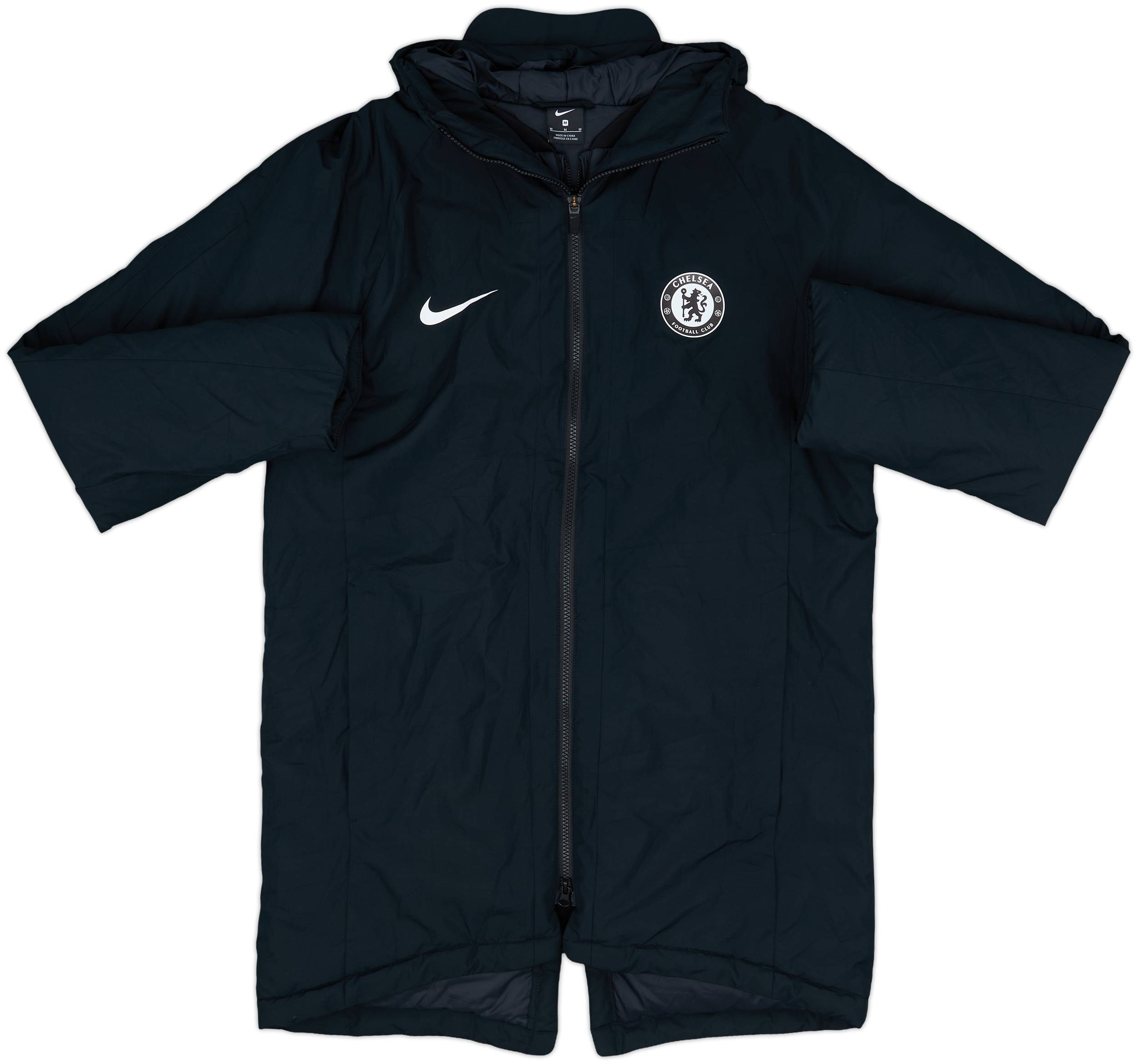 2018-19 Chelsea Nike Hooded Padded Bench Coat - 10/10 - (M)