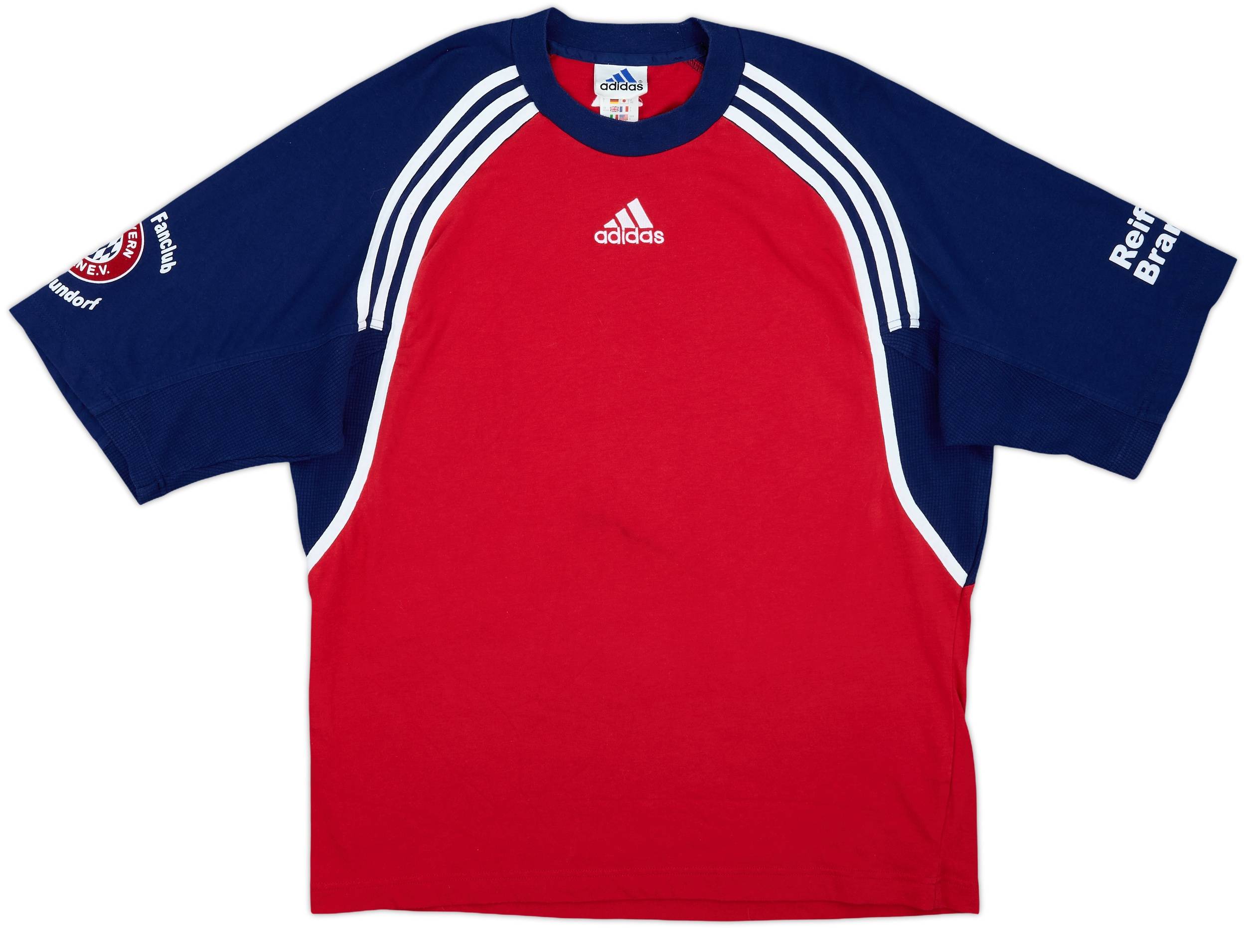 2000-01 Bayern Munich Fanclub adidas Cotton Tee - 8/10 - (L)