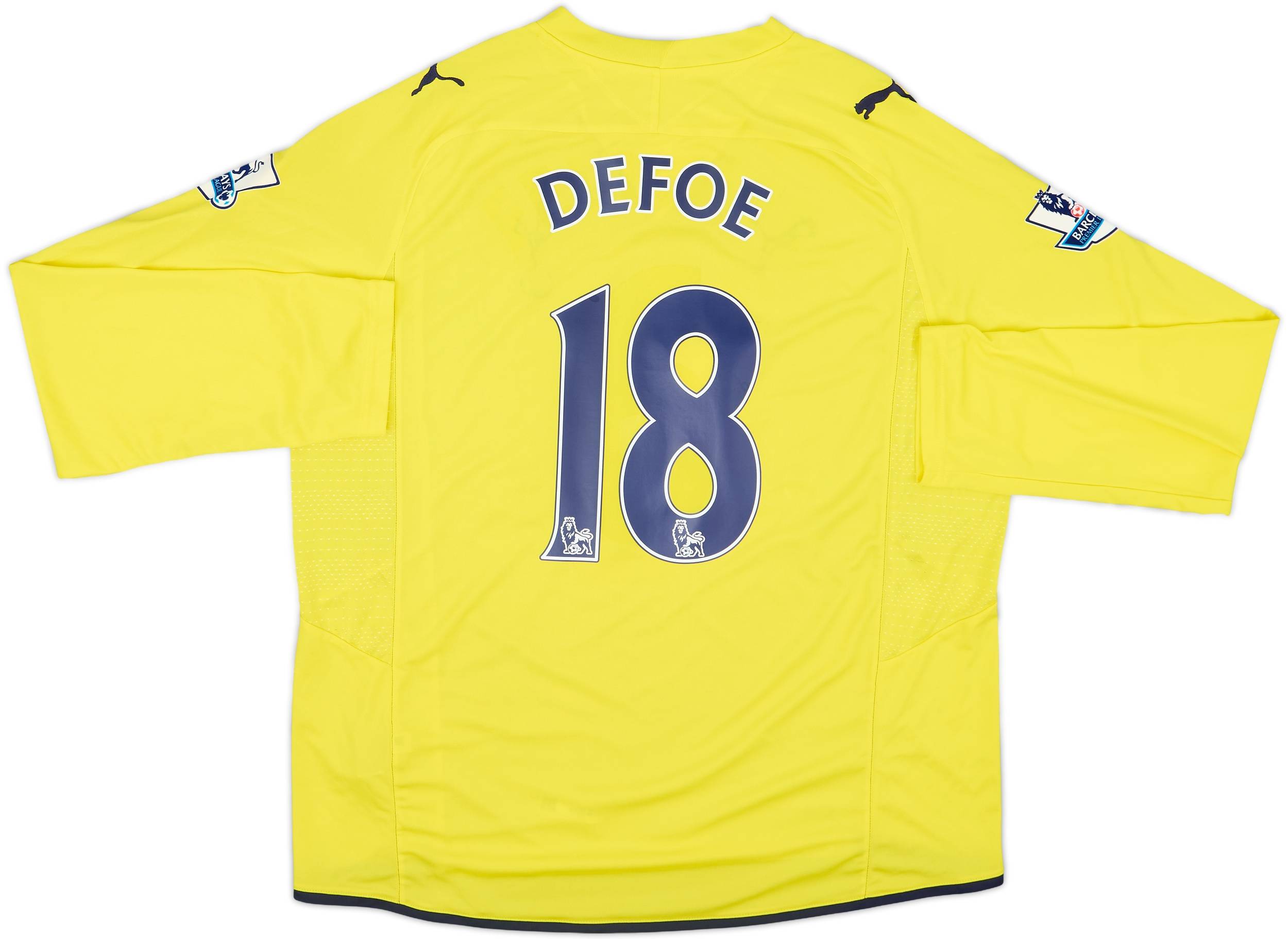 2009-10 Tottenham Third L/S Shirt Defoe #18 - 8/10 - (L)
