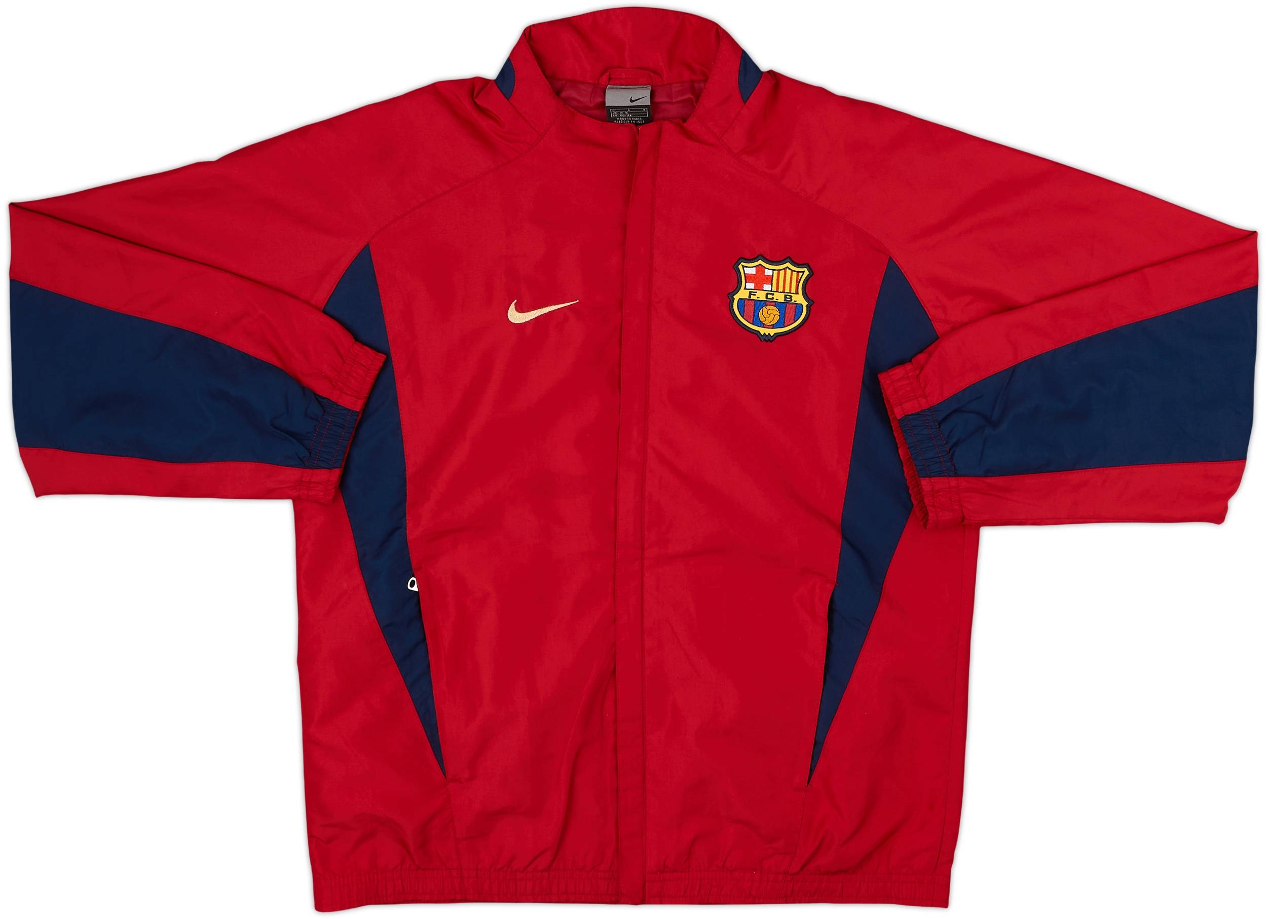 2002-03 Barcelona Nike Track Jacket - 8/10 - (L.Boys)