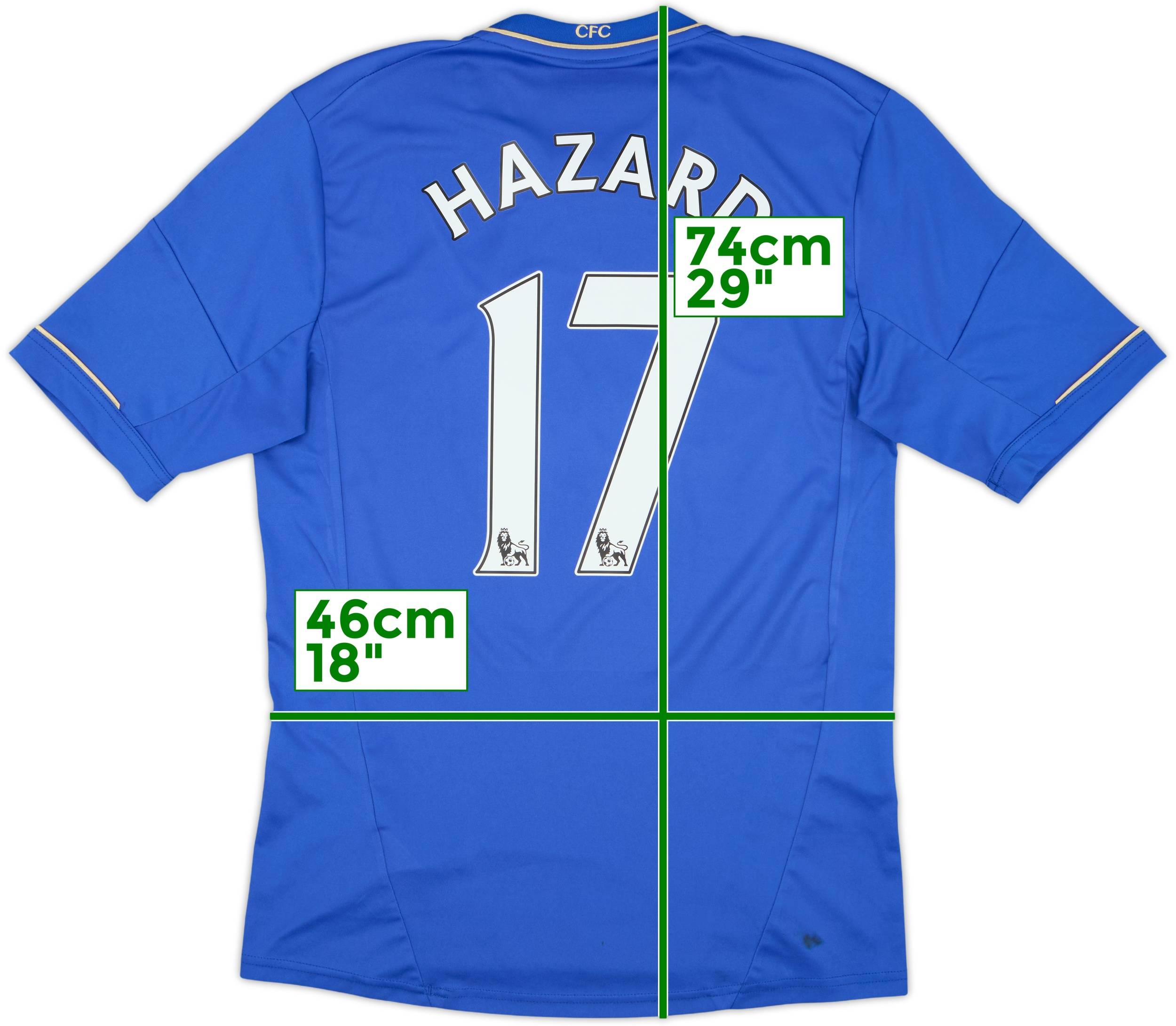 2012-13 Chelsea Home Shirt Hazard #17 - 6/10 - (M)