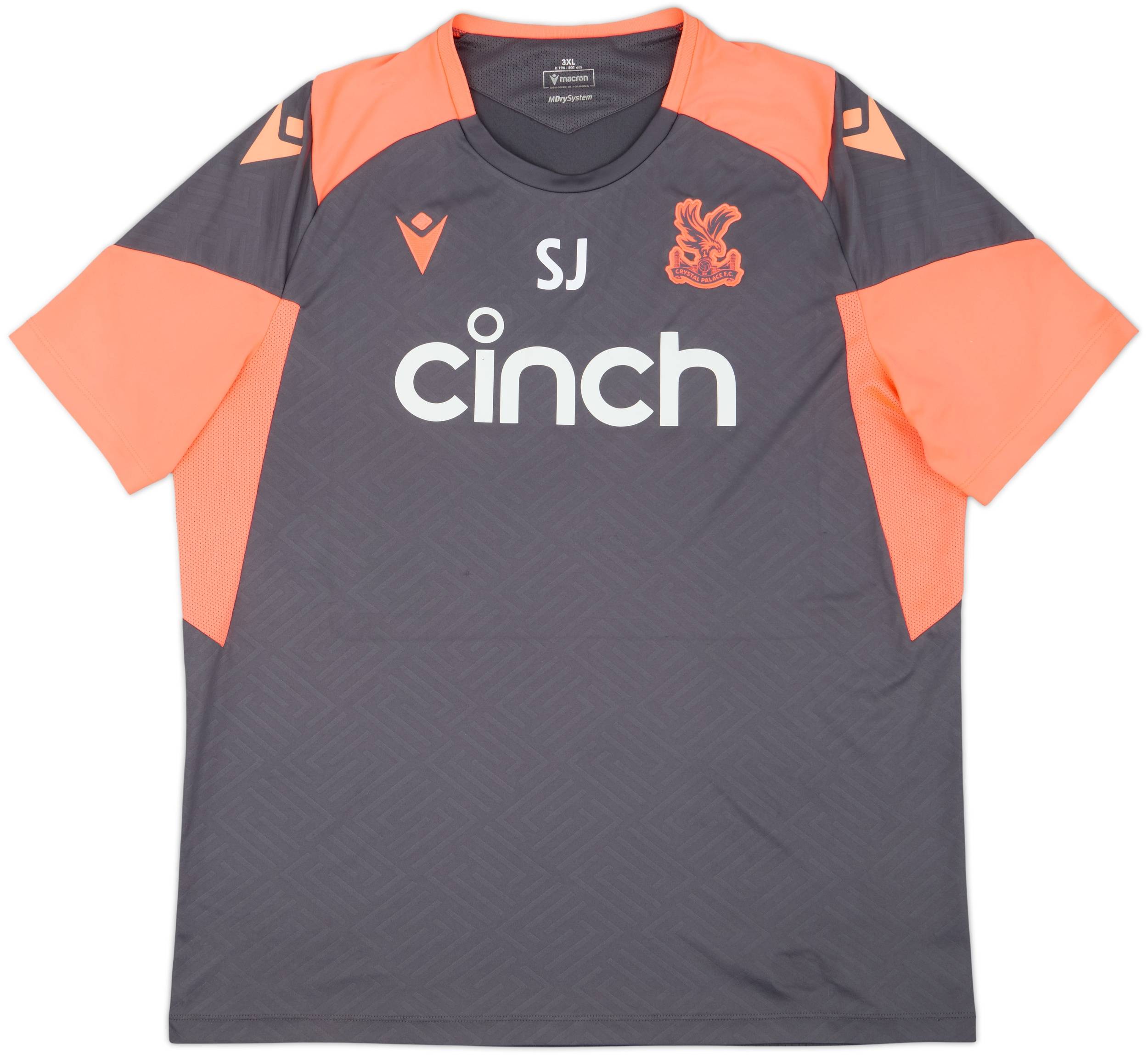 2023-24 Crystal Palace Staff Issue Macron Training Shirt SJ - 8/10 - (3XL)