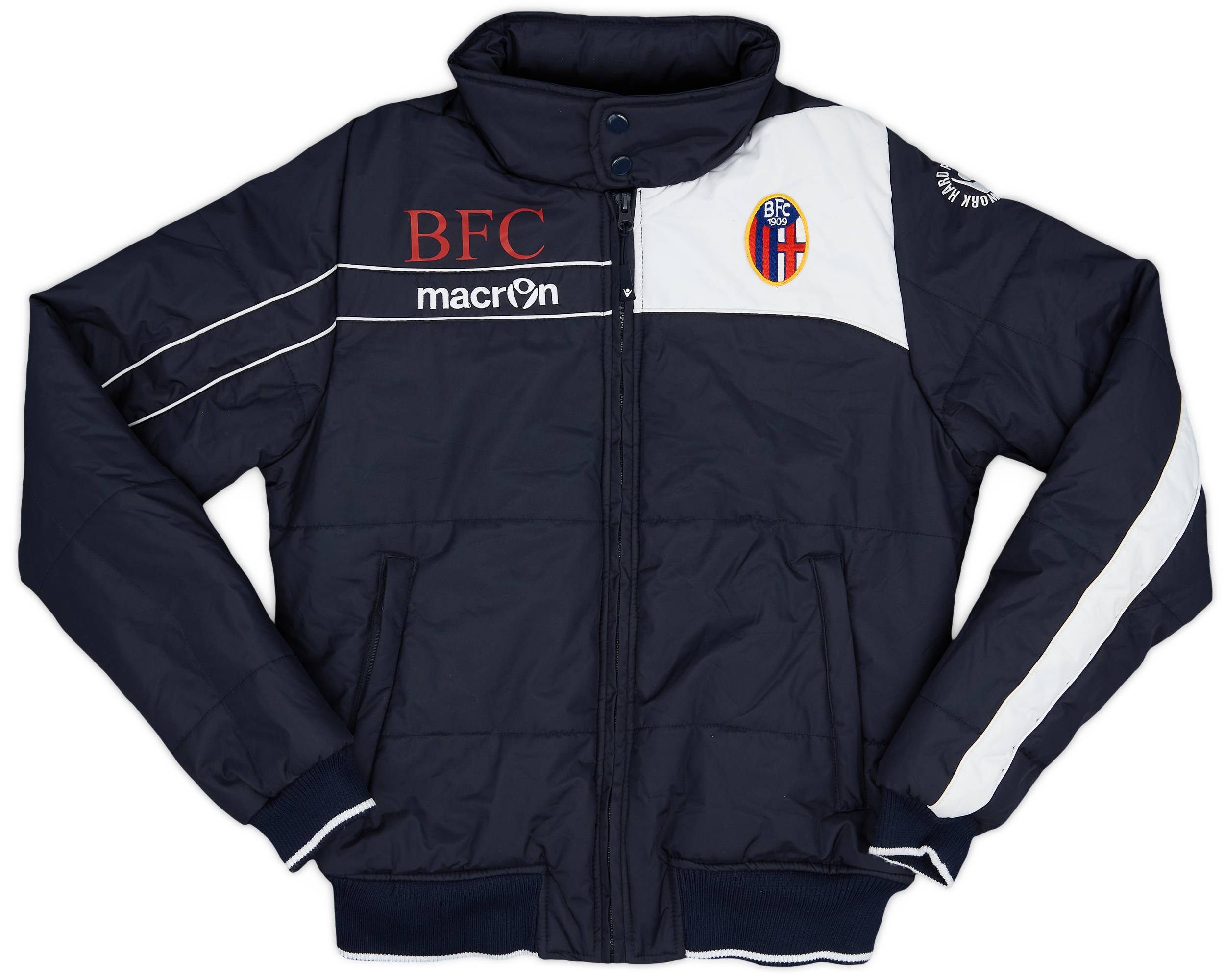 2009-10 Bologna Macron Padded Bench Coat - 9/10 - (S)