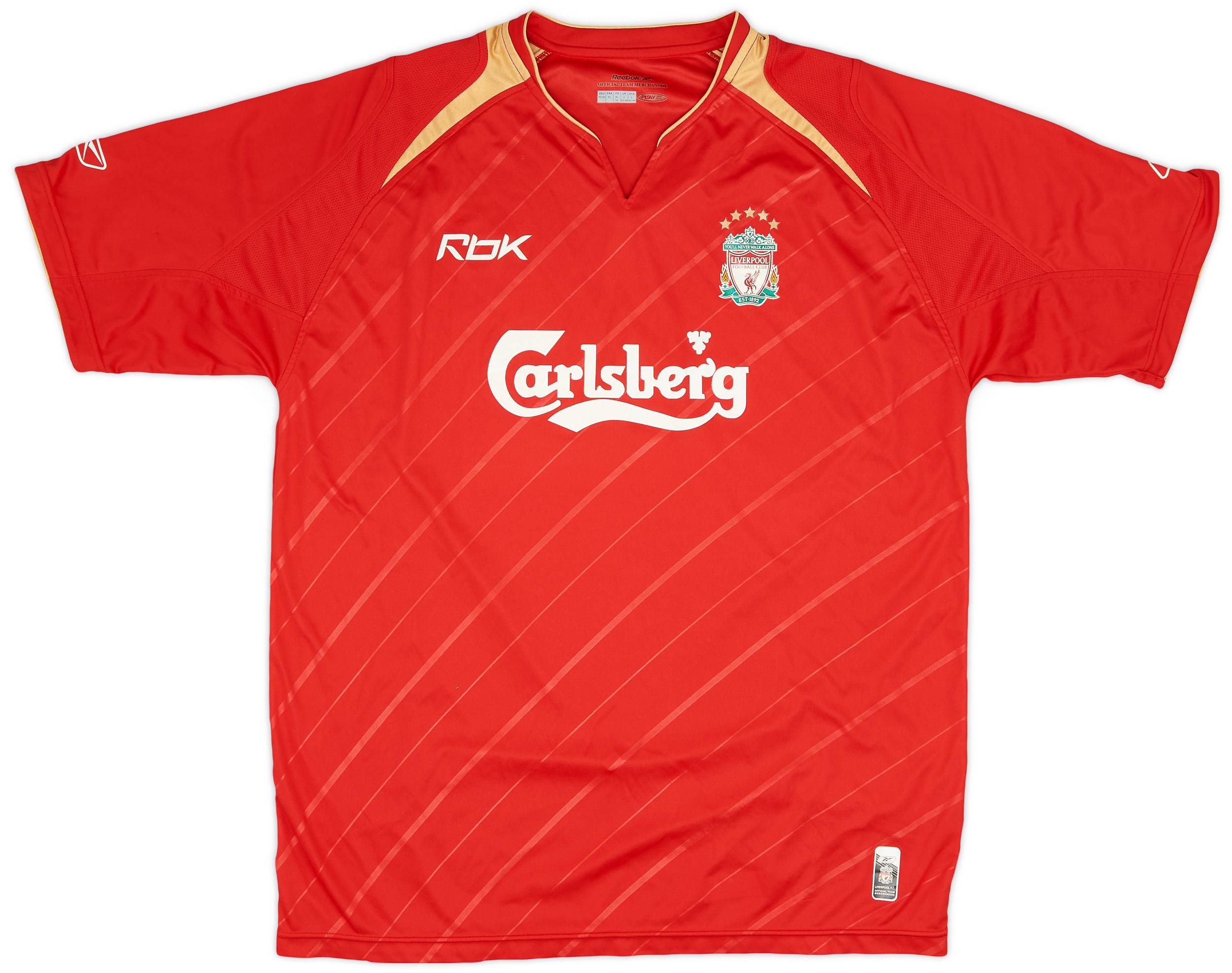 2005-06 Liverpool CL Home Shirt - 9/10 - (L)