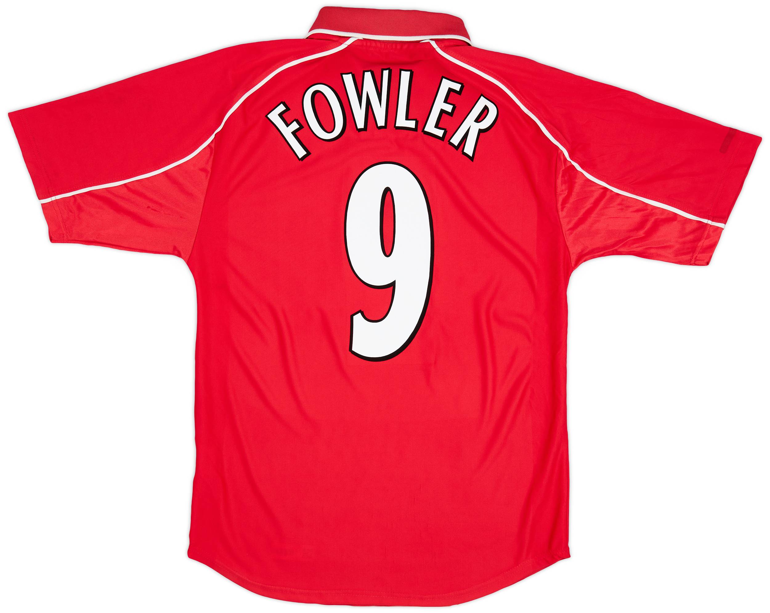 2000-02 Liverpool Home Shirt Fowler #9 - 7/10 - (M)