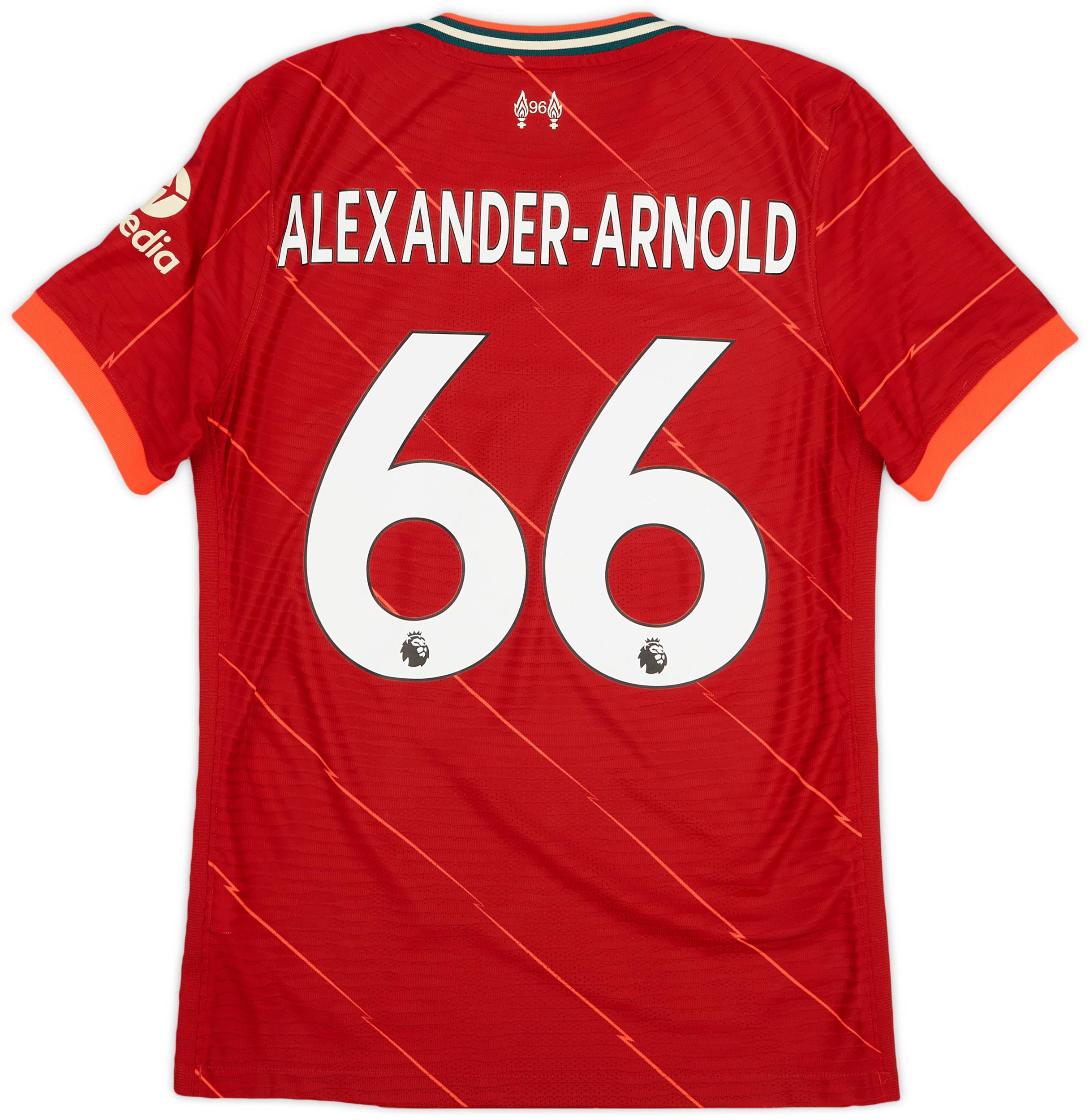 2021-22 Liverpool Authentic Home Shirt Alexander-Arnold #66- 10/10 - (S)