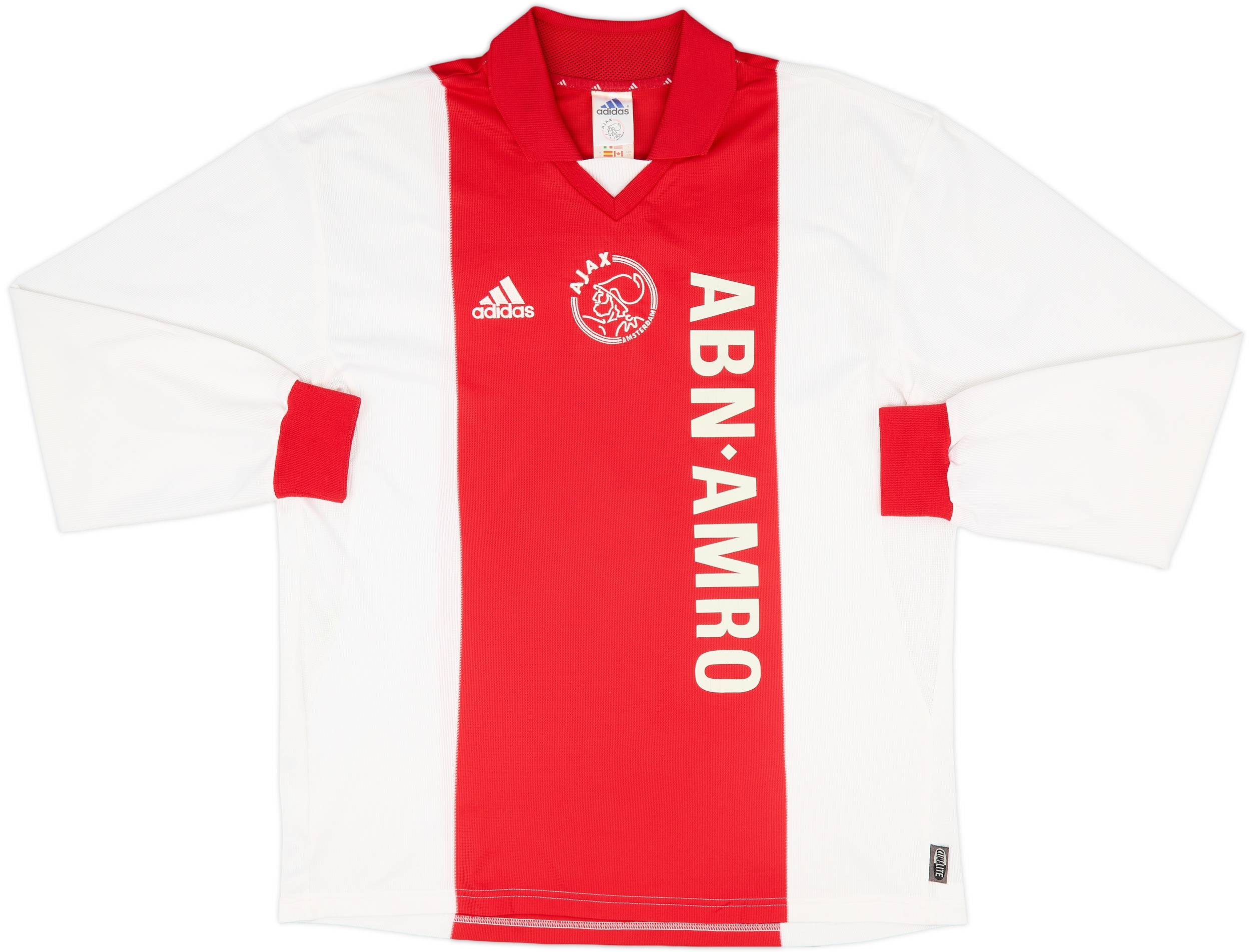 2001-02 Ajax Player Issue Home L/S Shirt Zlatan #9 - 7/10 - (L)
