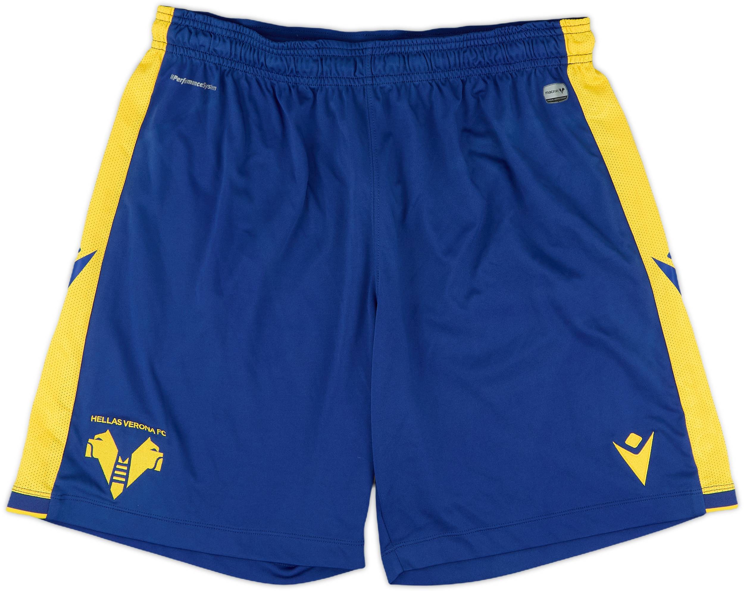 2023-24 Hellas Verona Home Shorts - 9/10 - (XL)