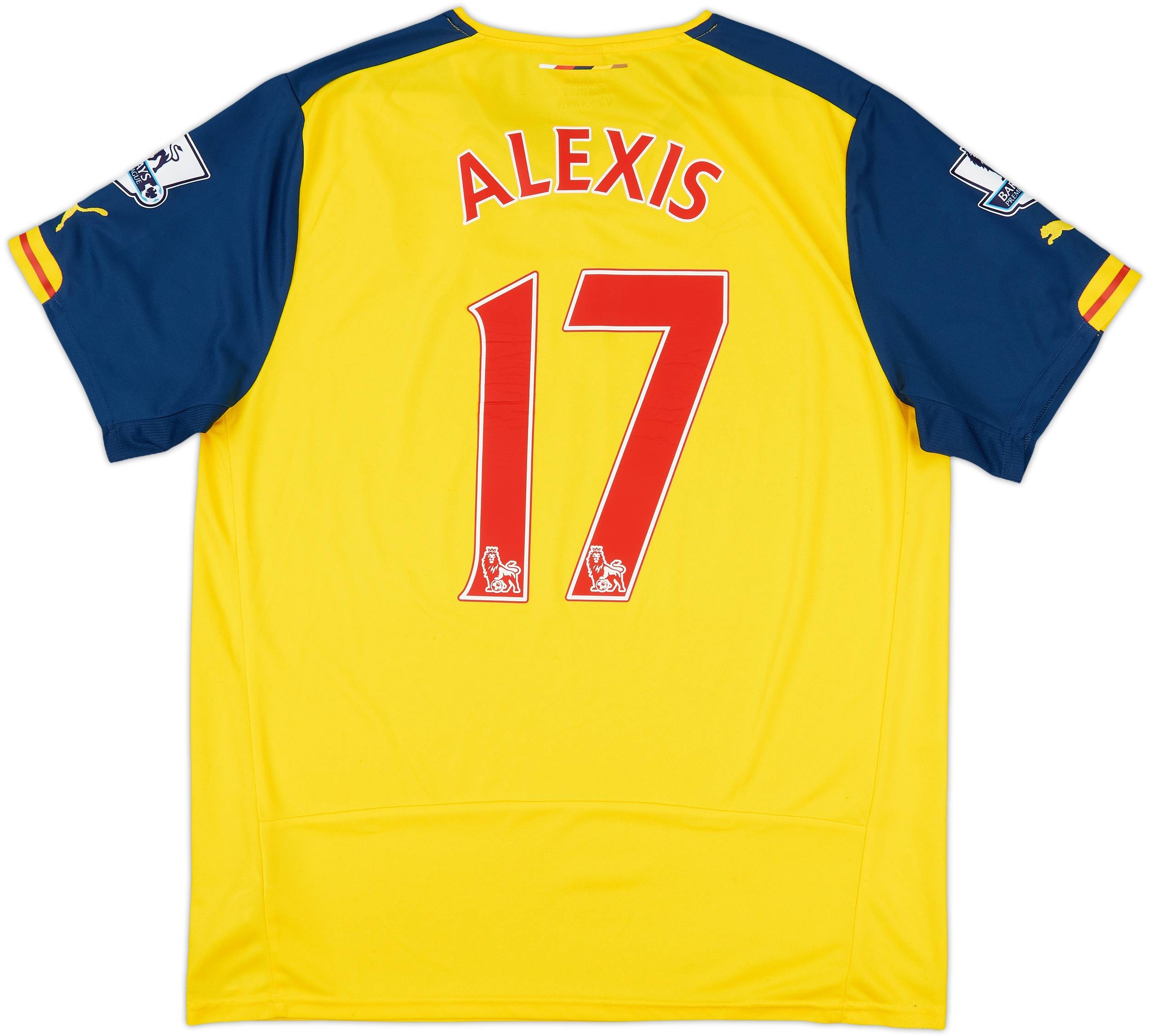 2014-15 Arsenal Away Shirt Alexis #17 - 6/10 - (XL)