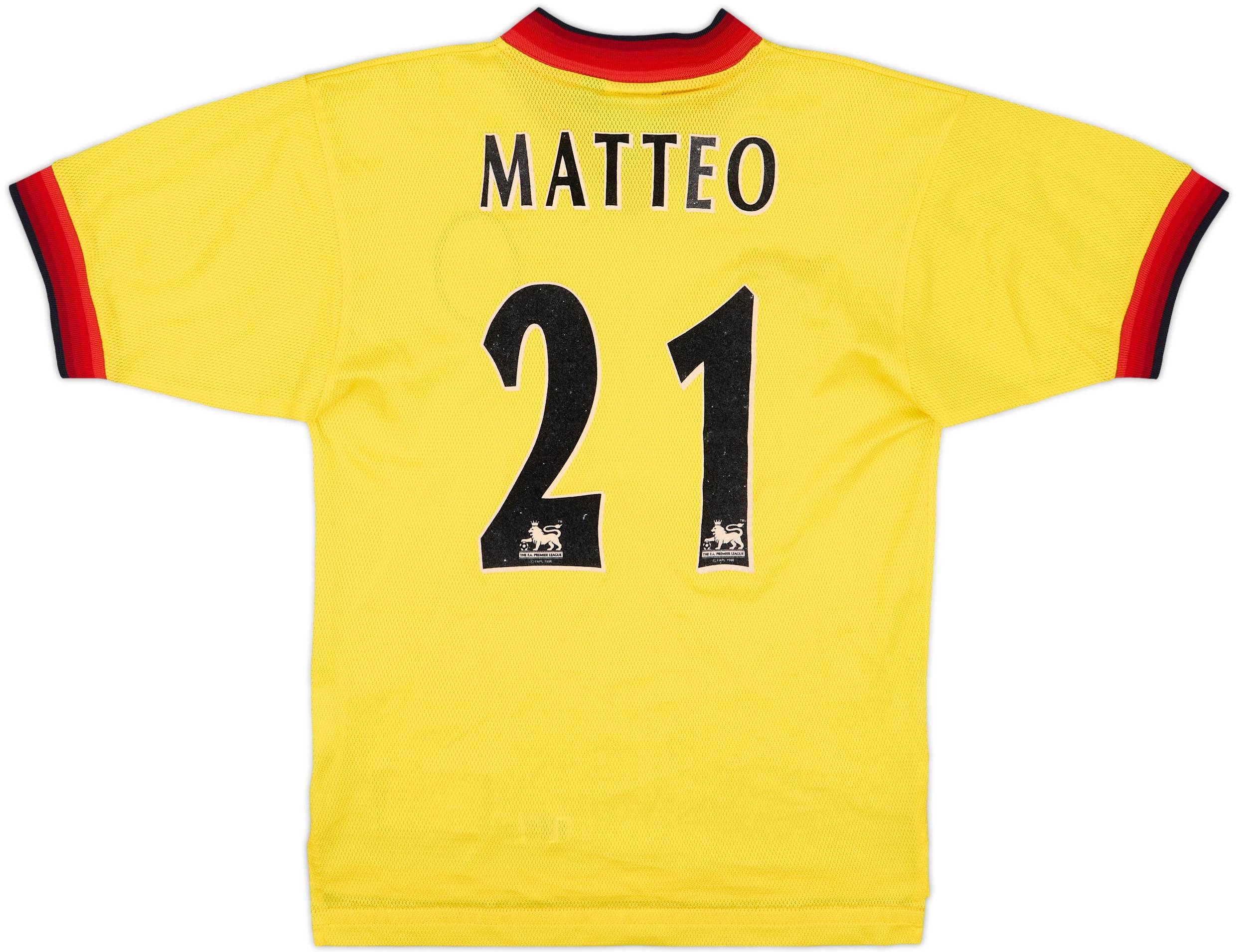 1997-99 Liverpool Away Shirt Matteo #21 - 8/10 - (S)