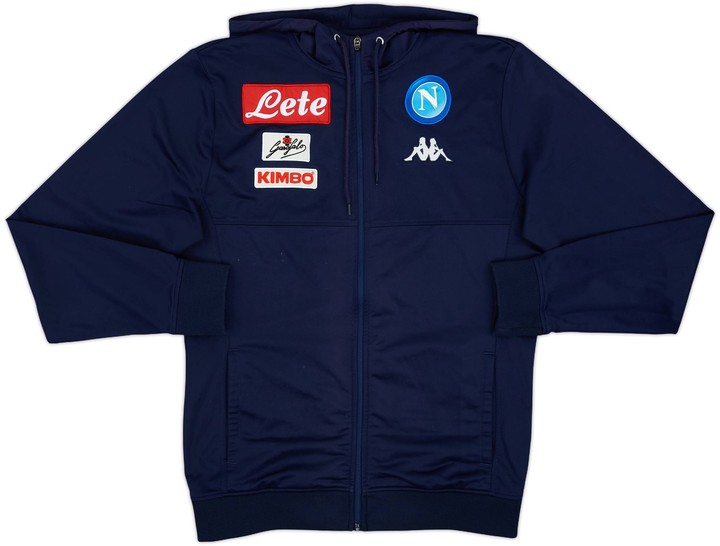 2015-16 Napoli Macron Hooded Track Jacket - 5/10 - (L)