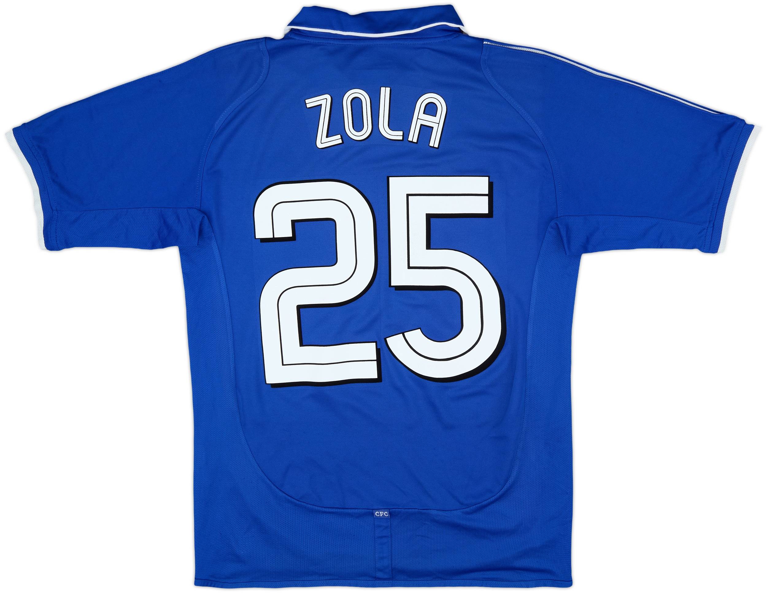 2001-03 Chelsea Home Shirt Zola #25 - 8/10 - (S)