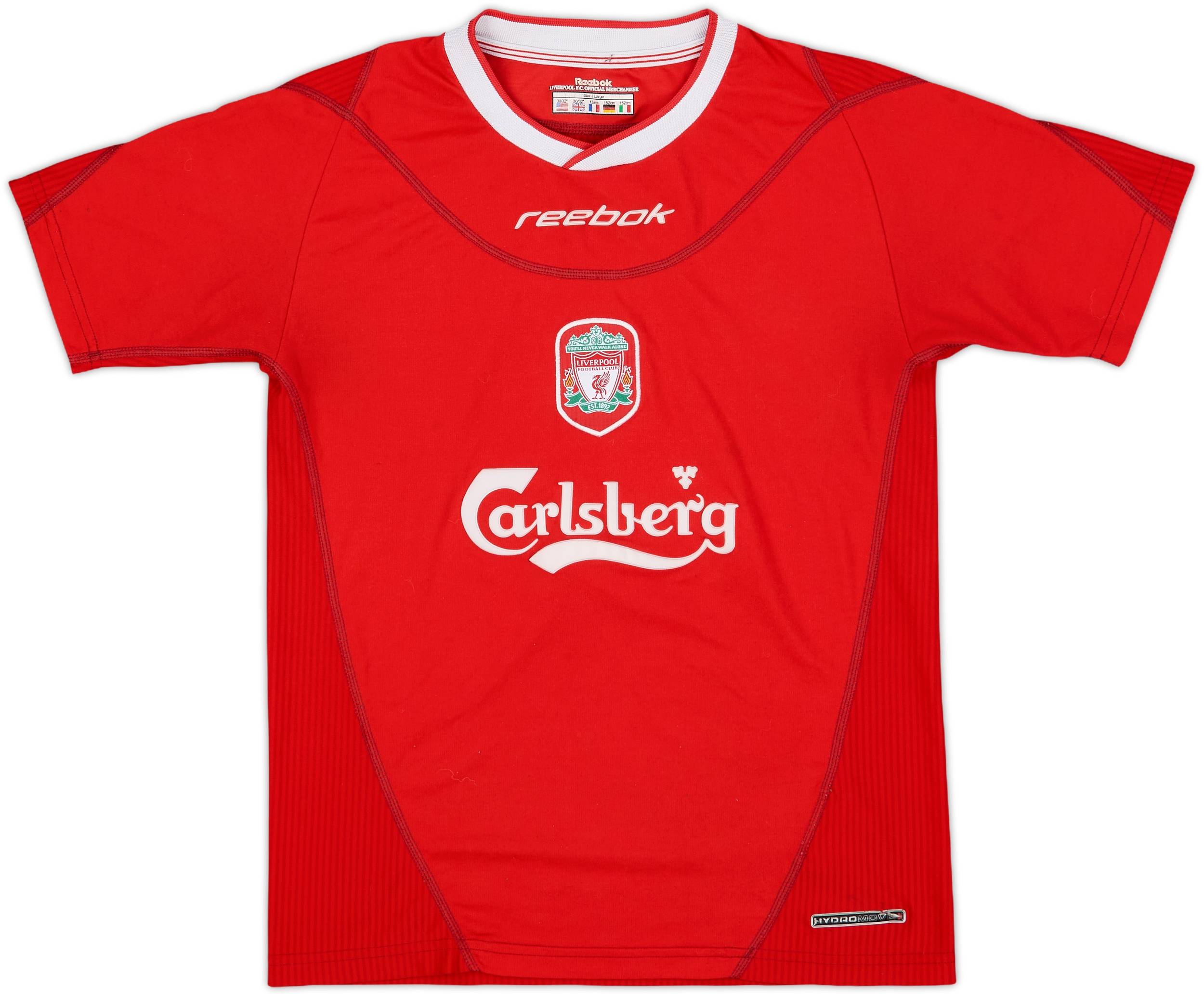 2002-04 Liverpool Home Shirt - 7/10 - (L.Boys)