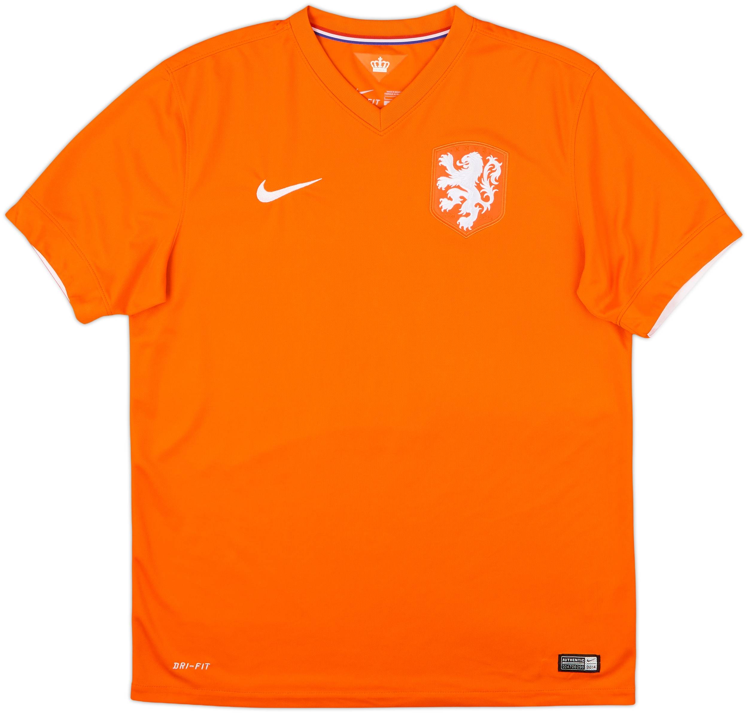 2014-15 Netherlands Home Shirt - 10/10 - (L)