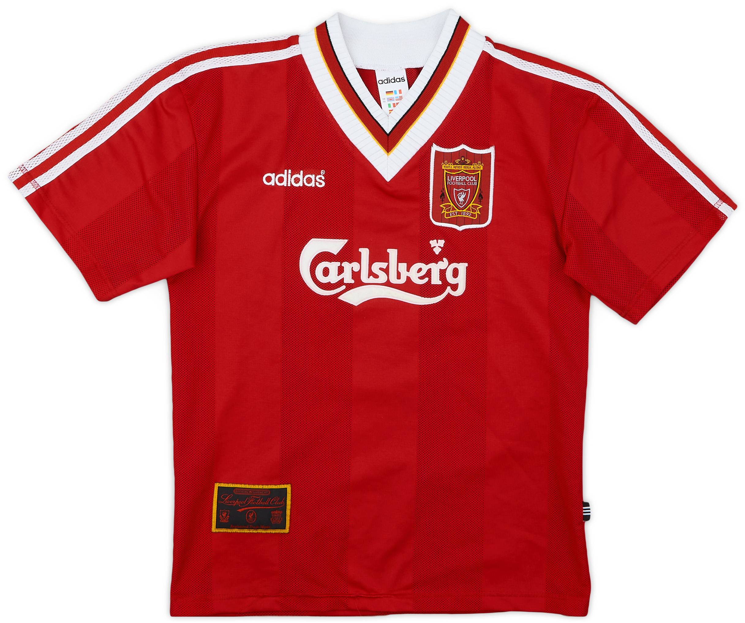 1995-96 Liverpool Home Shirt - 7/10 - (Y)