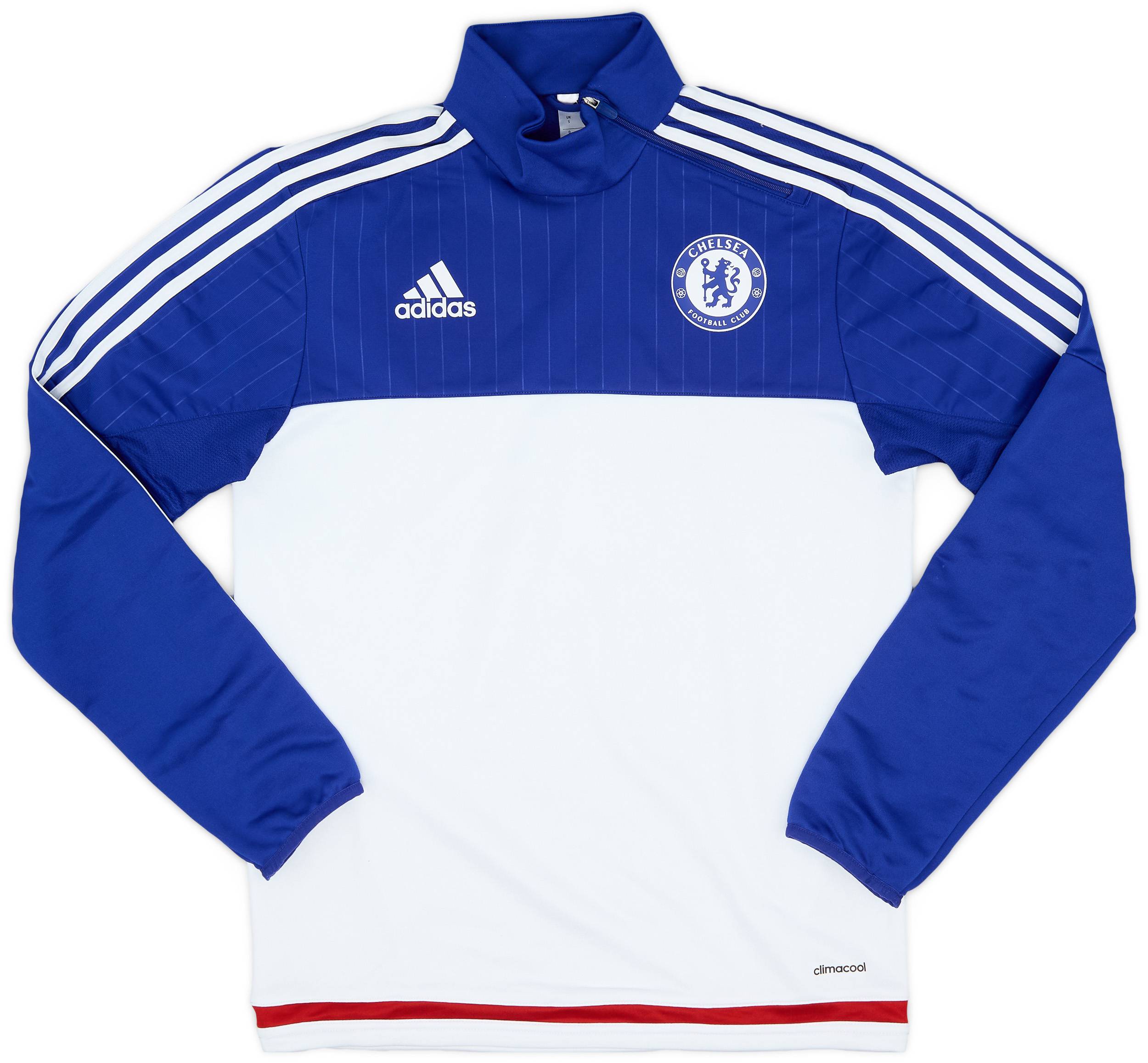 2015-16 Chelsea adidas 1/4 Zip Training Top - 9/10 - (S)