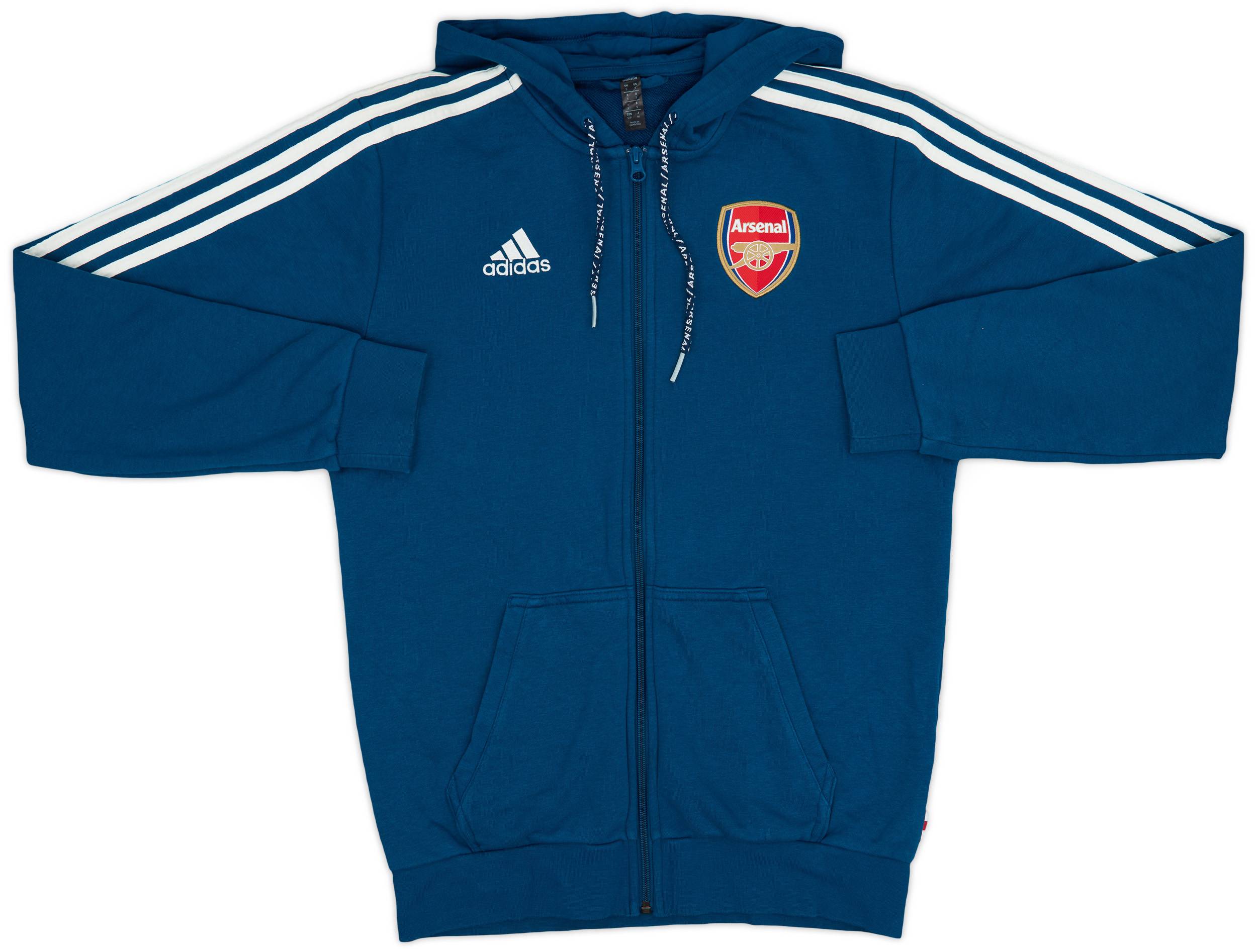 2019-20 Arsenal adidas Hooded Zip Top - 9/10 - (S)