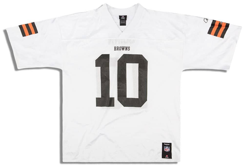 2008-09 Cleveland Browns Quinn #10 Reebok Replica Jersey (Away) XL